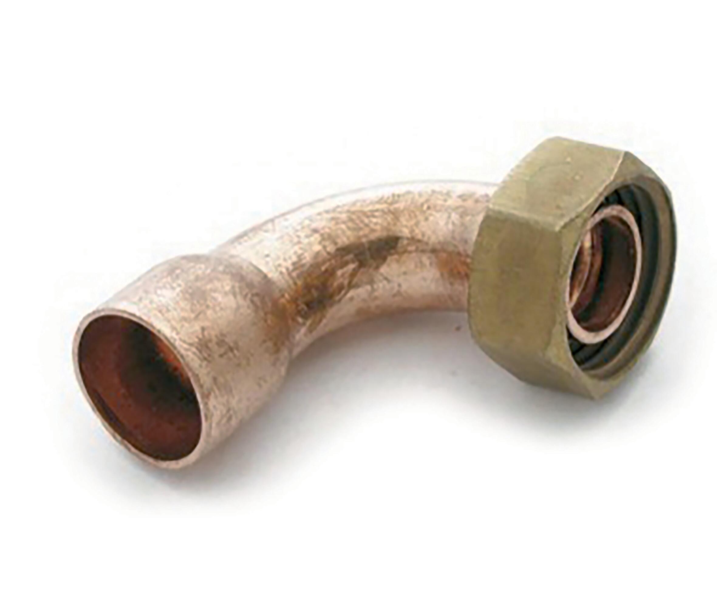 Racor loco curvo cobre 1/2-18 mm | Leroy Merlin