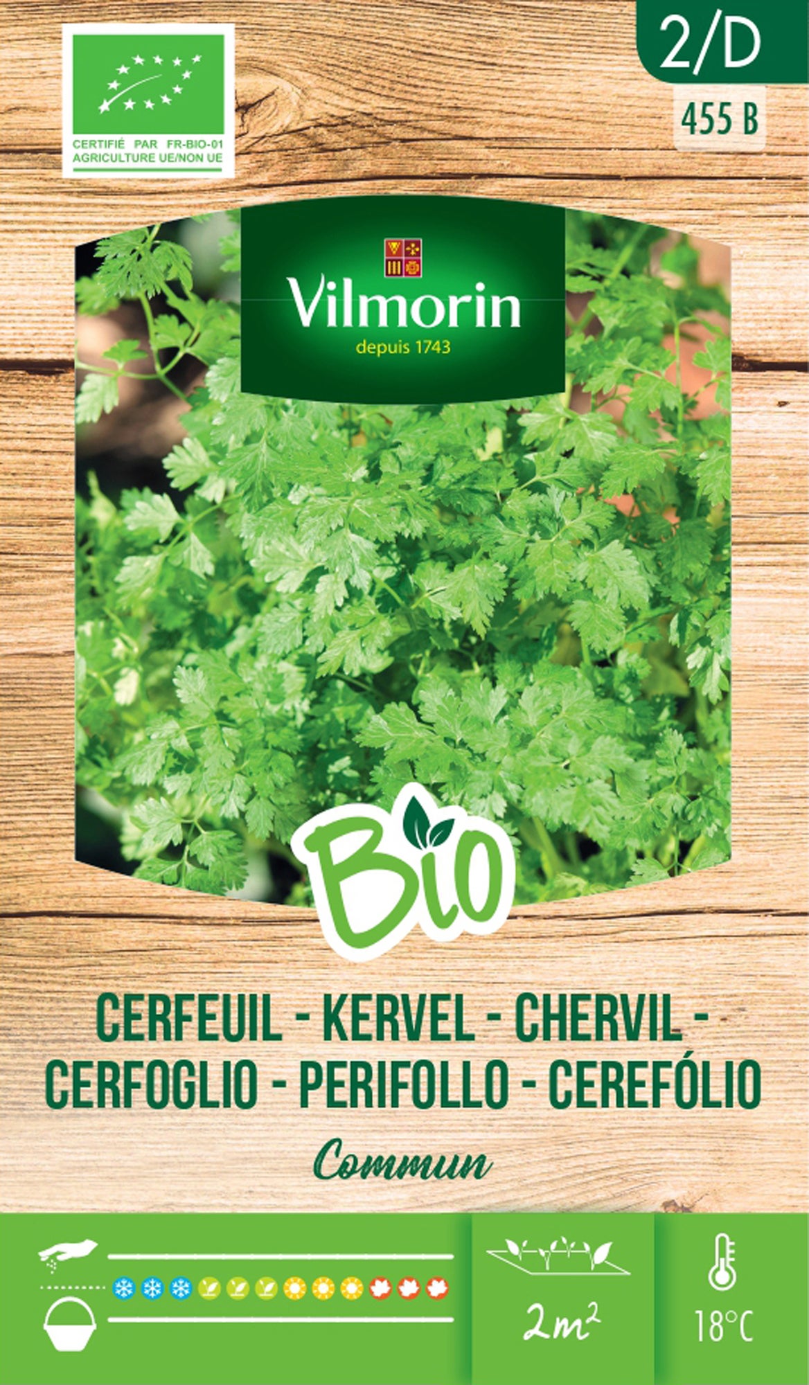 Semillas de Perifollo Cerefolio común Bio | Leroy Merlin