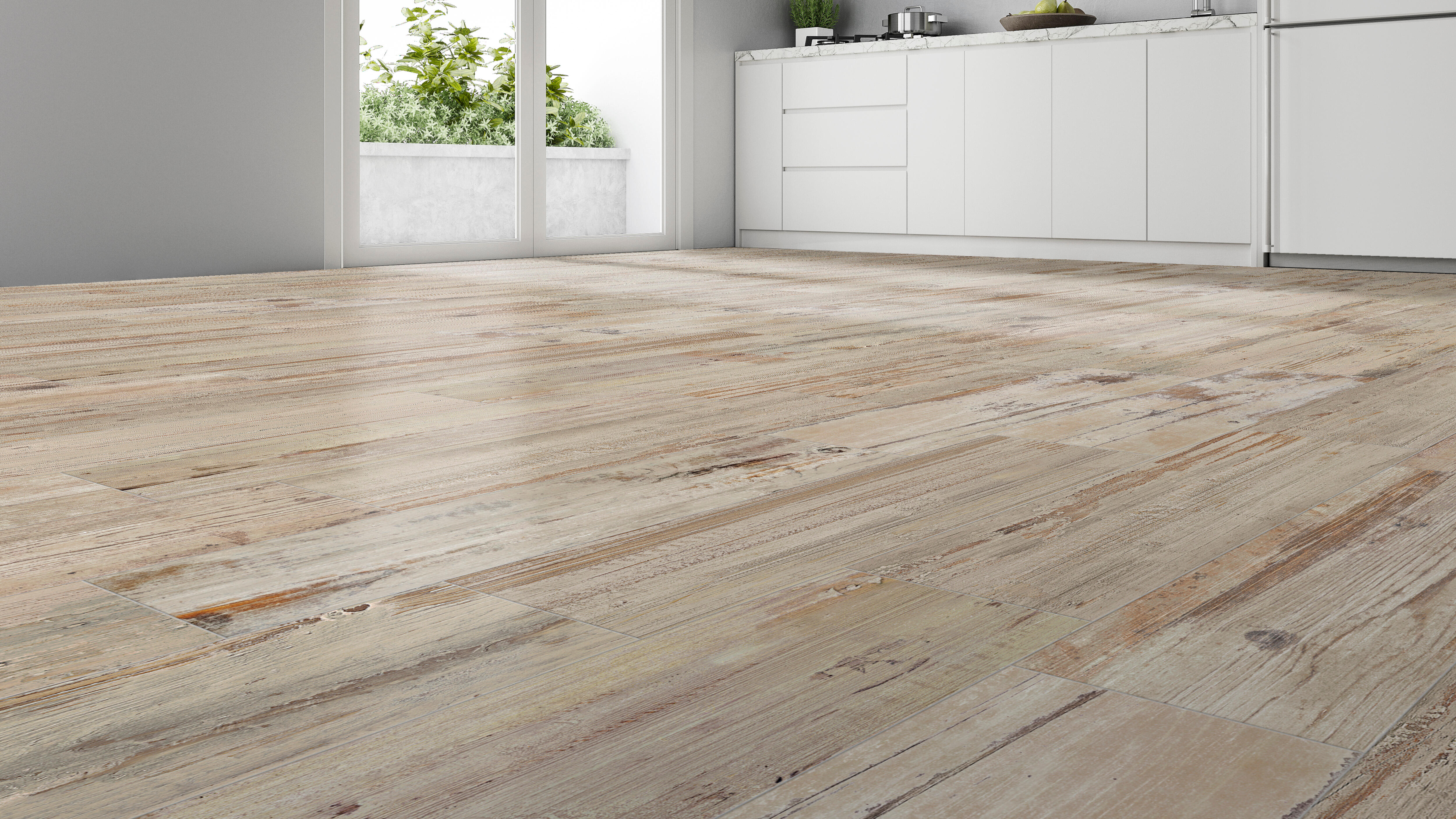 Suelo/Azulejo cerámico Tribeca efecto madera beige 20.2x66.2 cm C1 ...