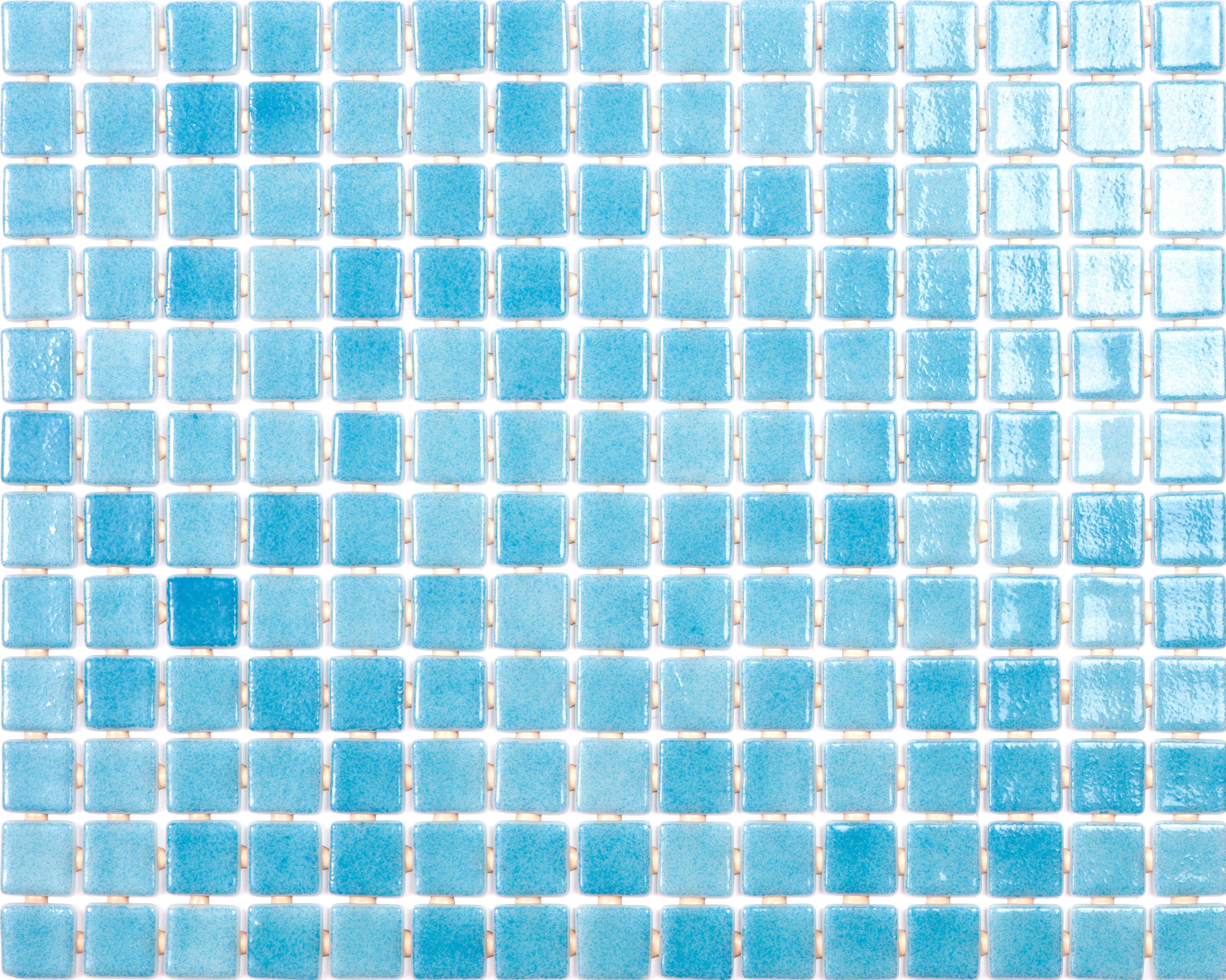 Gresite Piscina Aqua AZUL TURQUESA 2.5x2.5 cm | Leroy Merlin