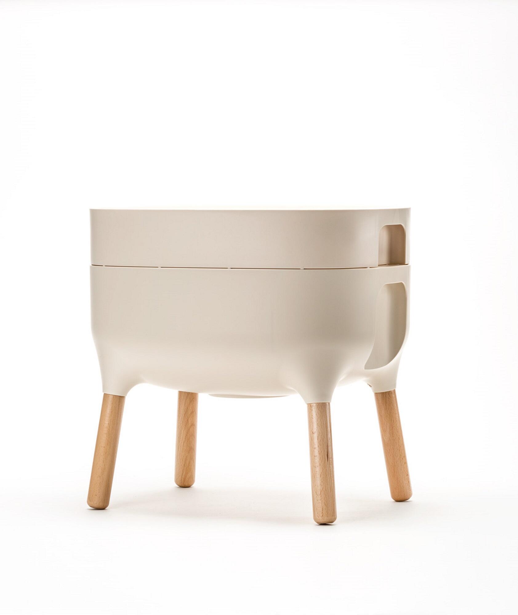 Jardinera auto riego de polipropileno Urbalive beige 50.5x19.7x47.5cm ...