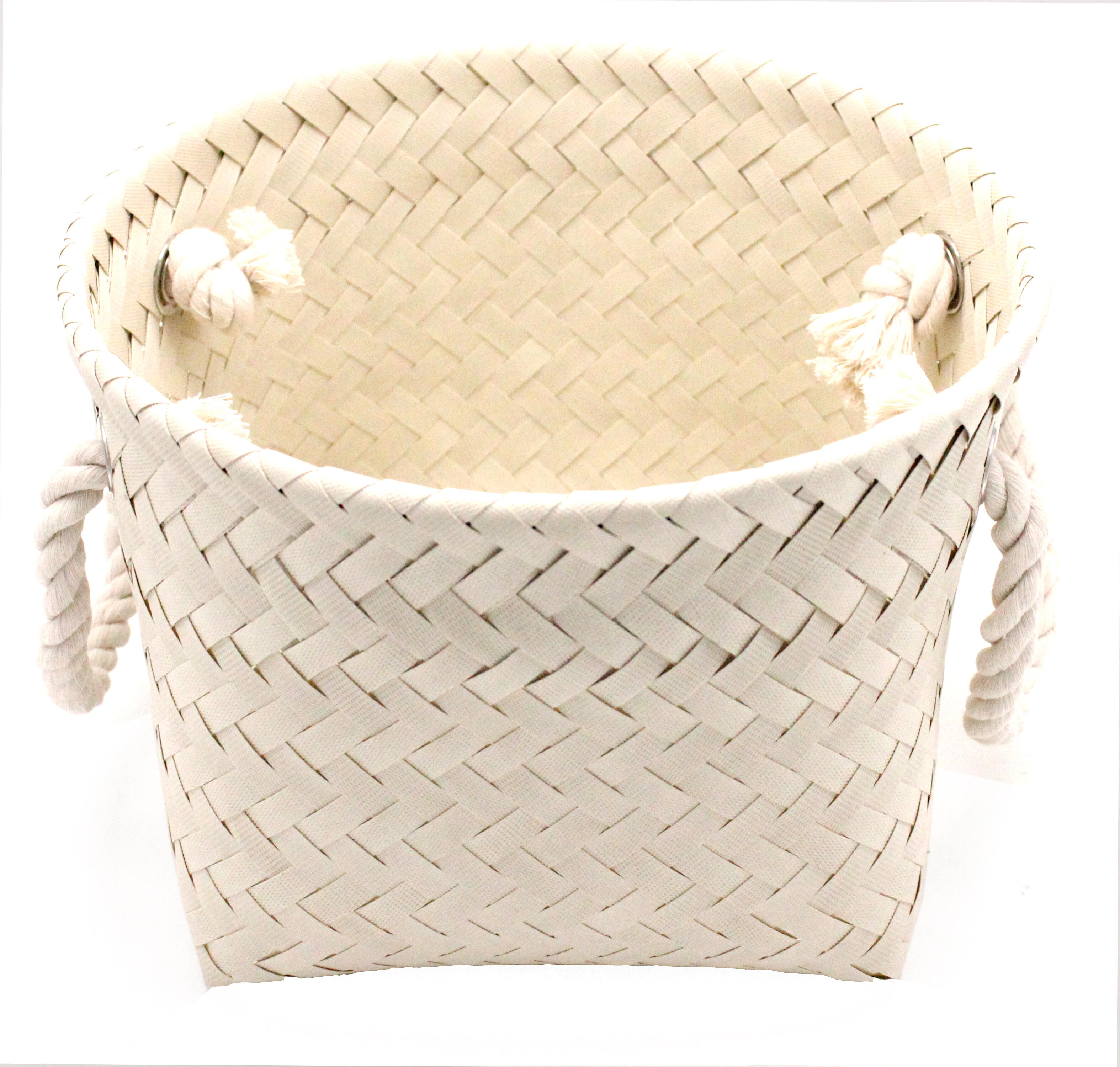 Maceta de plástico cañamo beige Ø 26x19 cm | Leroy Merlin