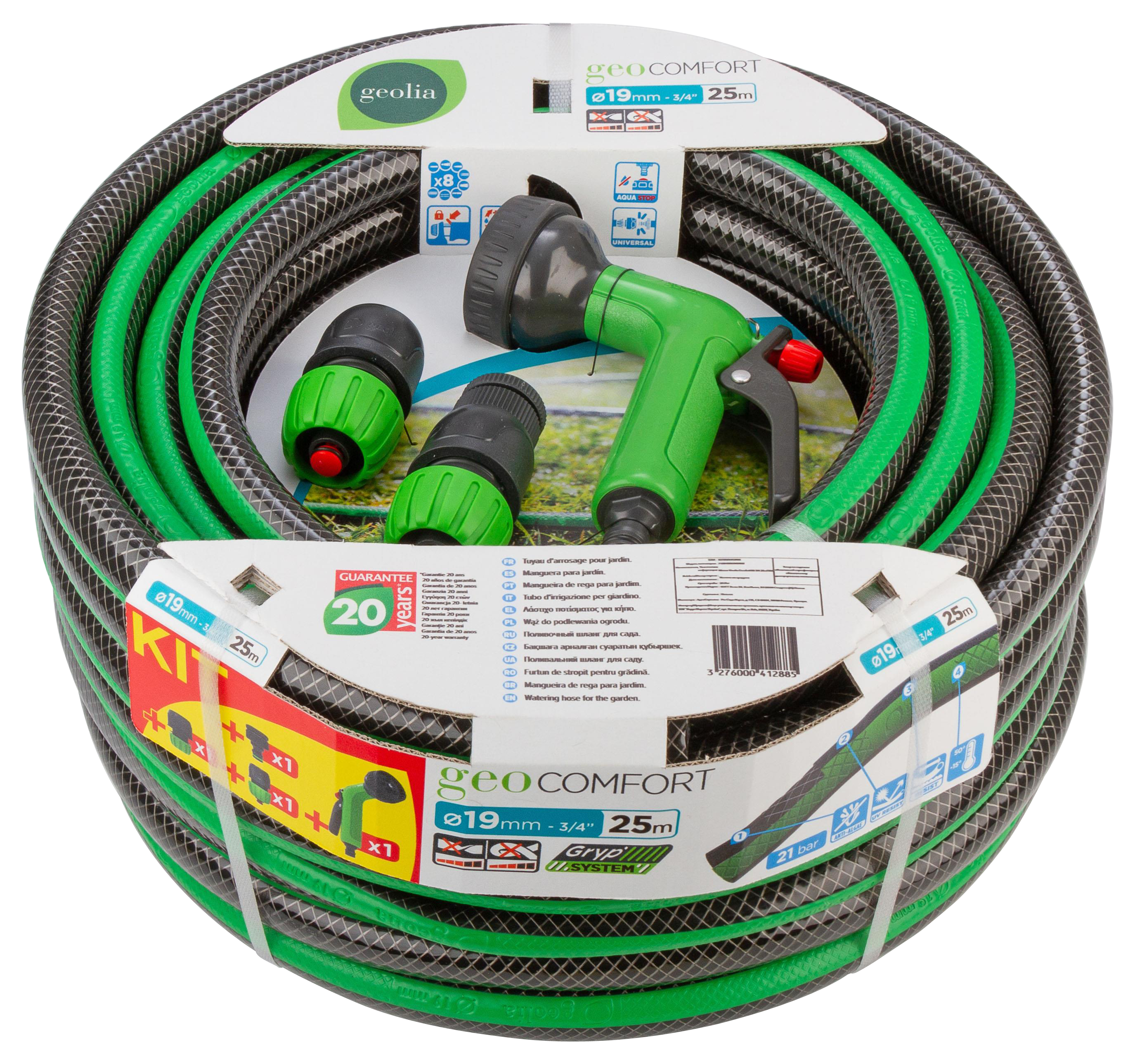 Tuyau d'arrosage GEOLIA L.25 m Diam.23.1 mm | Leroy Merlin