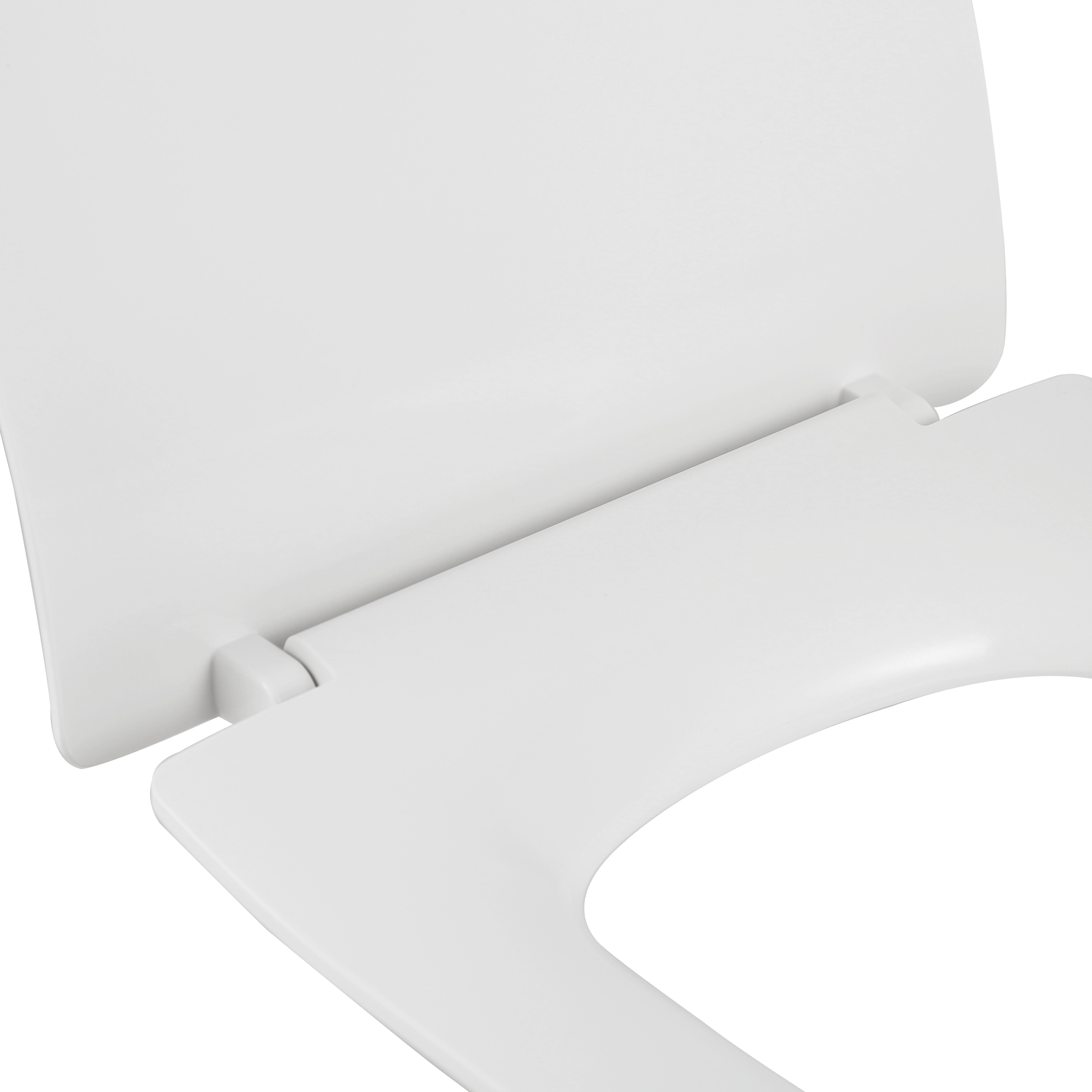 Tapa WC SENSEA Neo Slim Square amortiguada blanco | Leroy Merlin