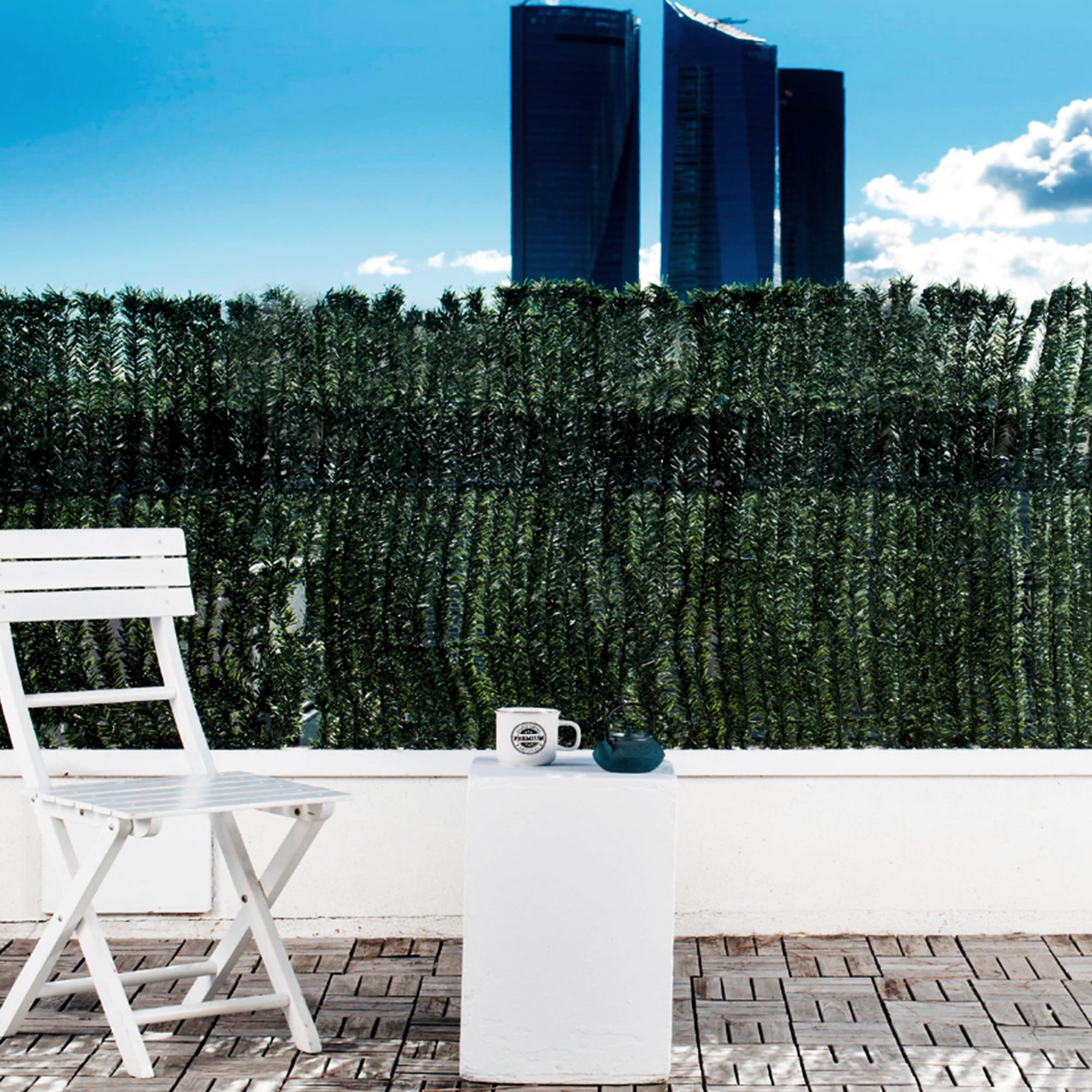Seto artificial verde 30 varillas 1.5x3 m | Leroy Merlin