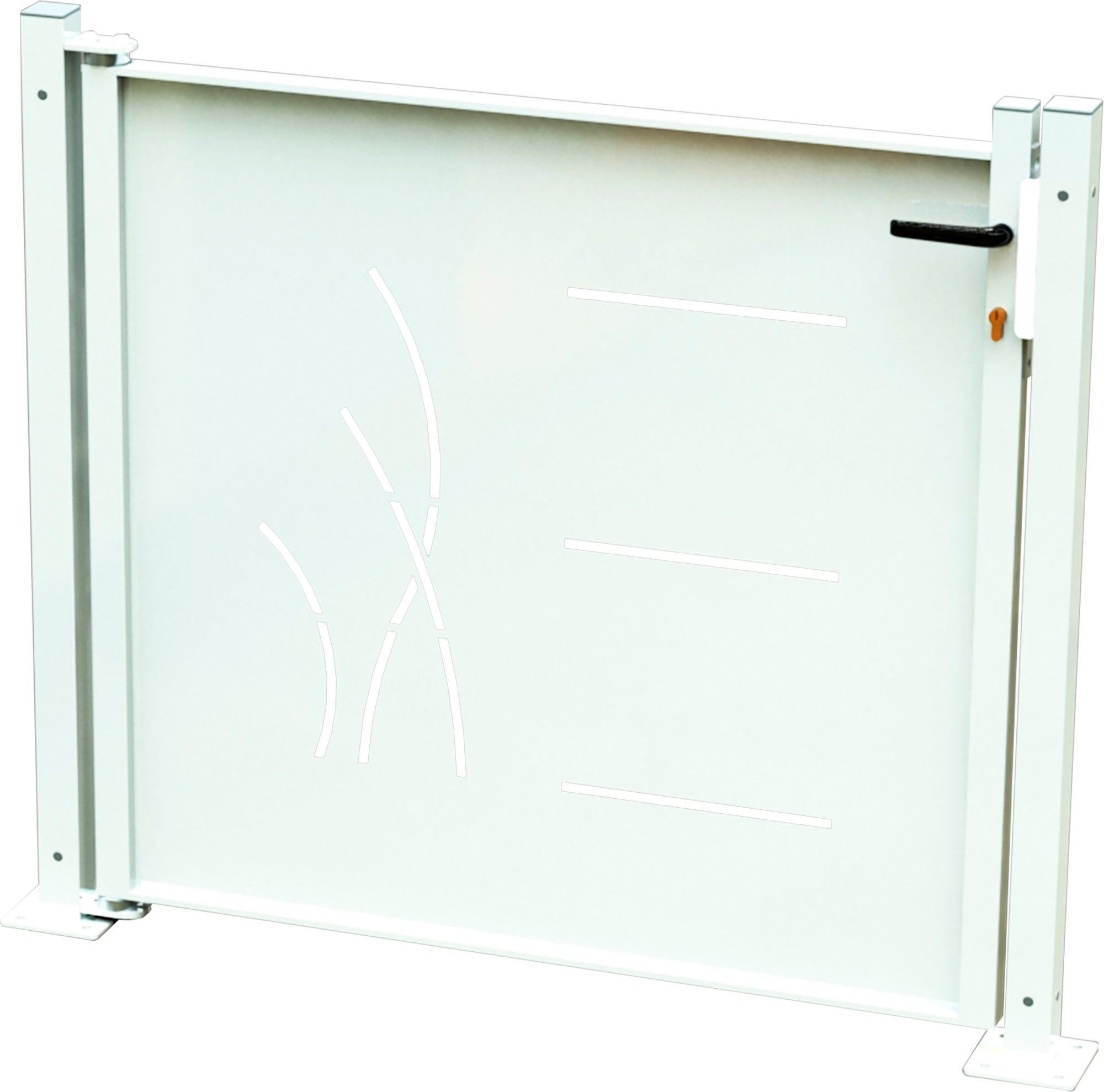 Kit Puerta de valla de jardín blanca 116x93,5 cm | Leroy Merlin