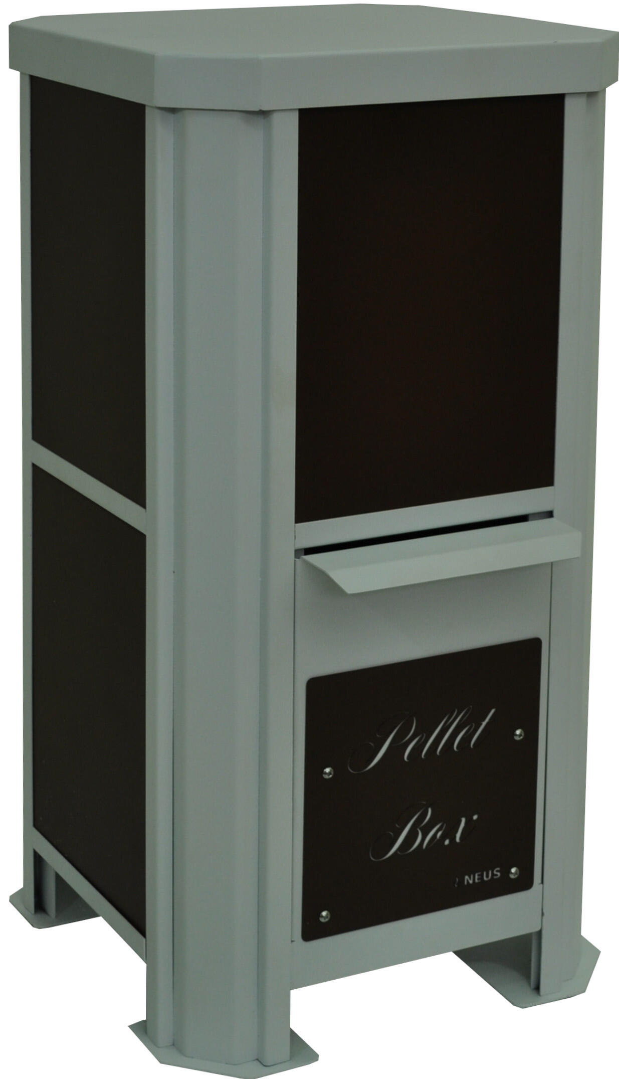 Box pellets 30 acero marrón- blanco 38.8 cm | Leroy Merlin