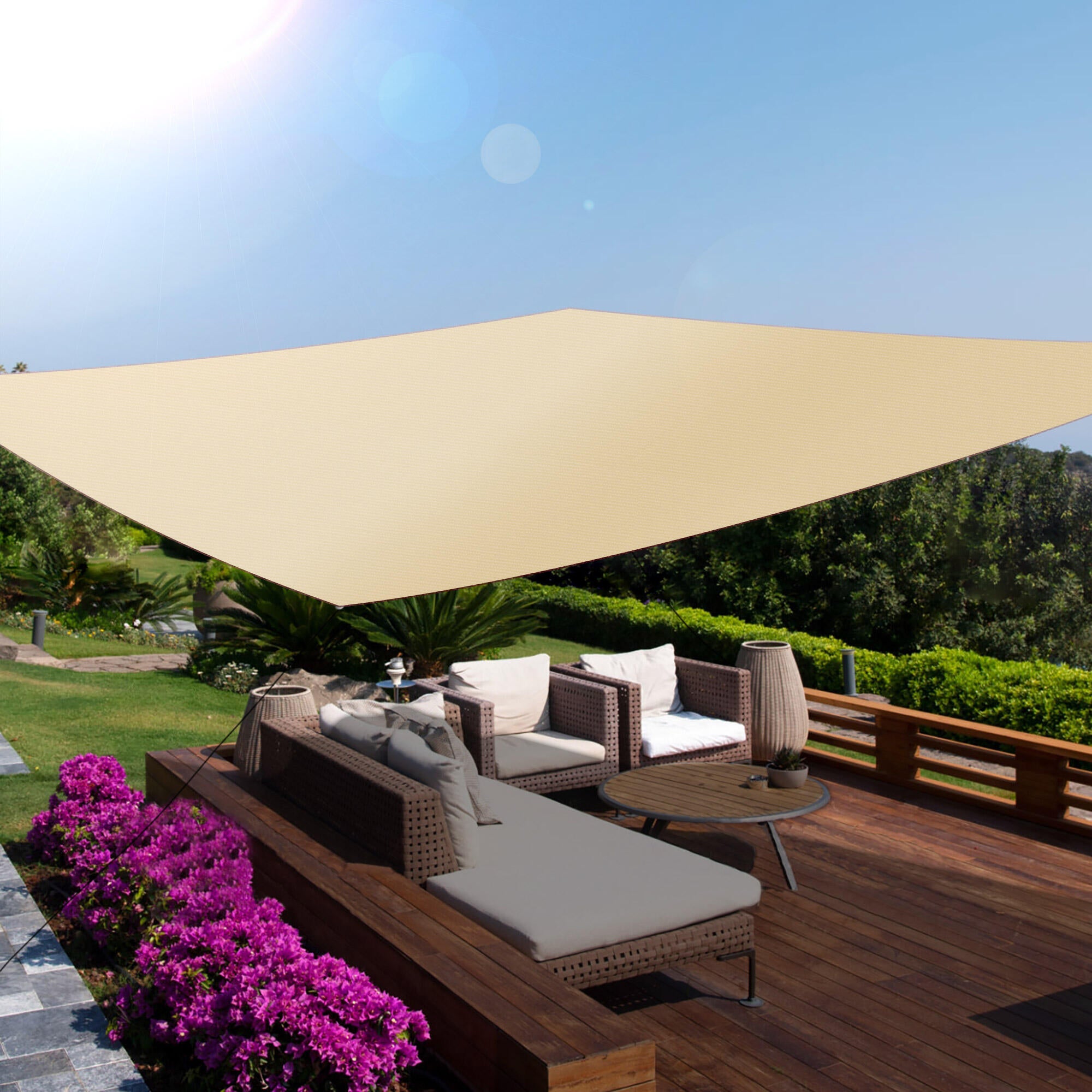 Vela de sombreo SMARTSUN 3X2 arena | Leroy Merlin