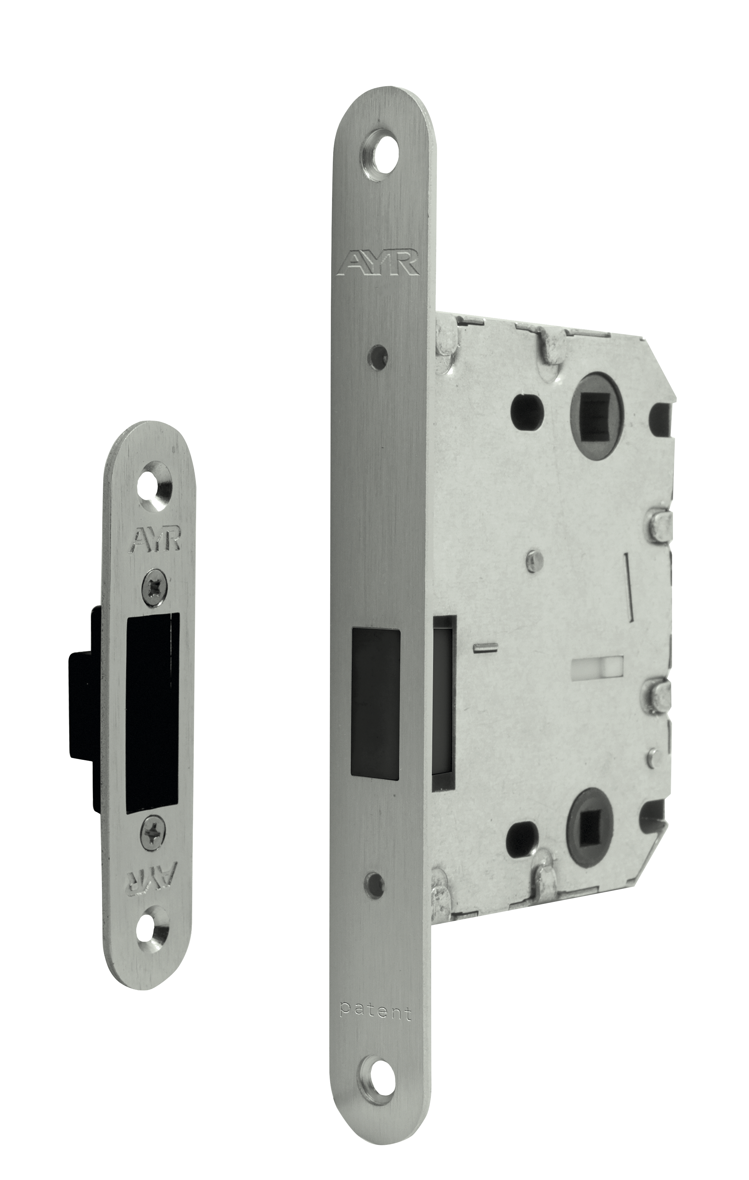 Picaporte magnético ovalado niquelado de 70 mm de entrada | Leroy Merlin