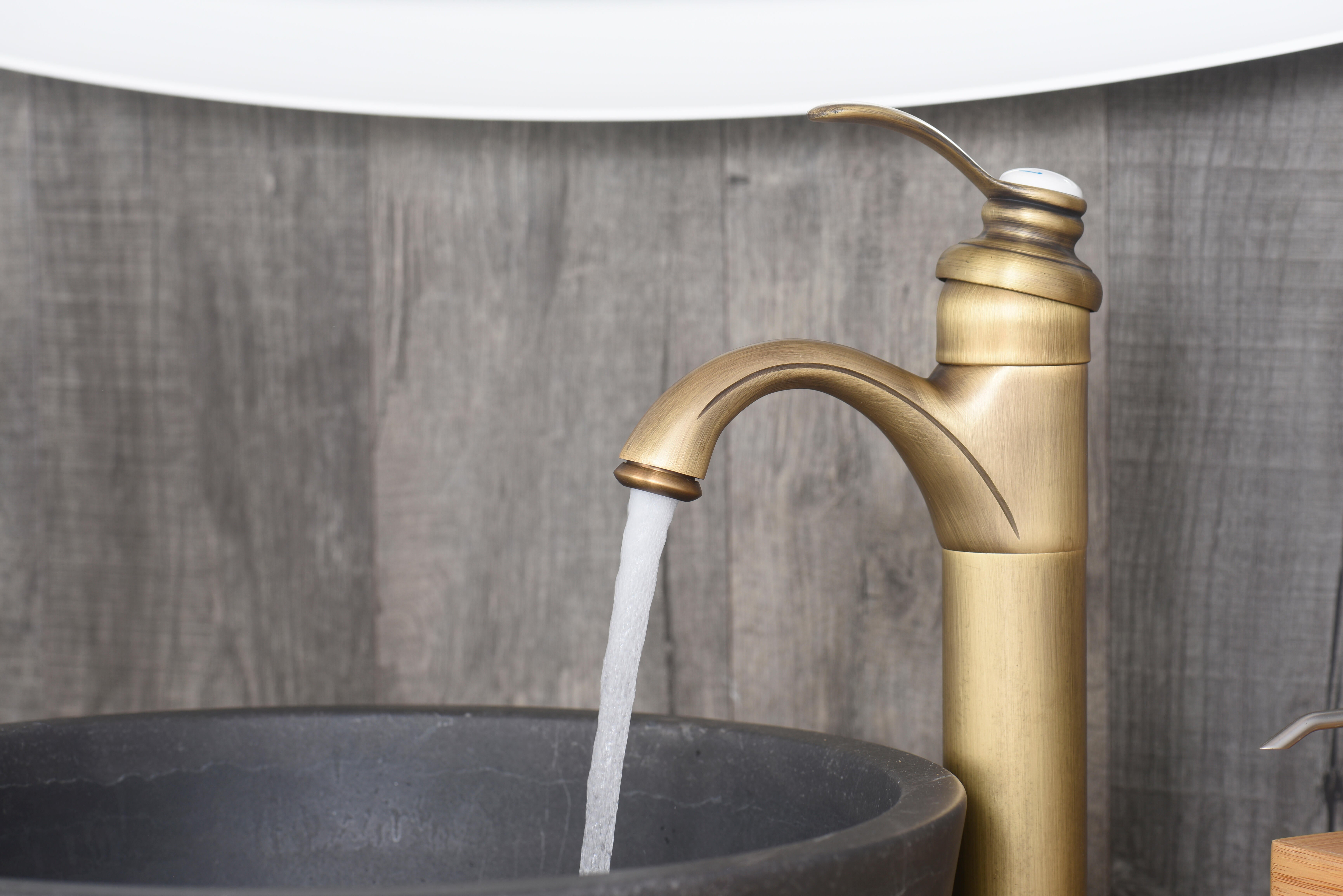 Grifo lavabo EDOUARD ROUSSEAU Byron bronce | Leroy Merlin
