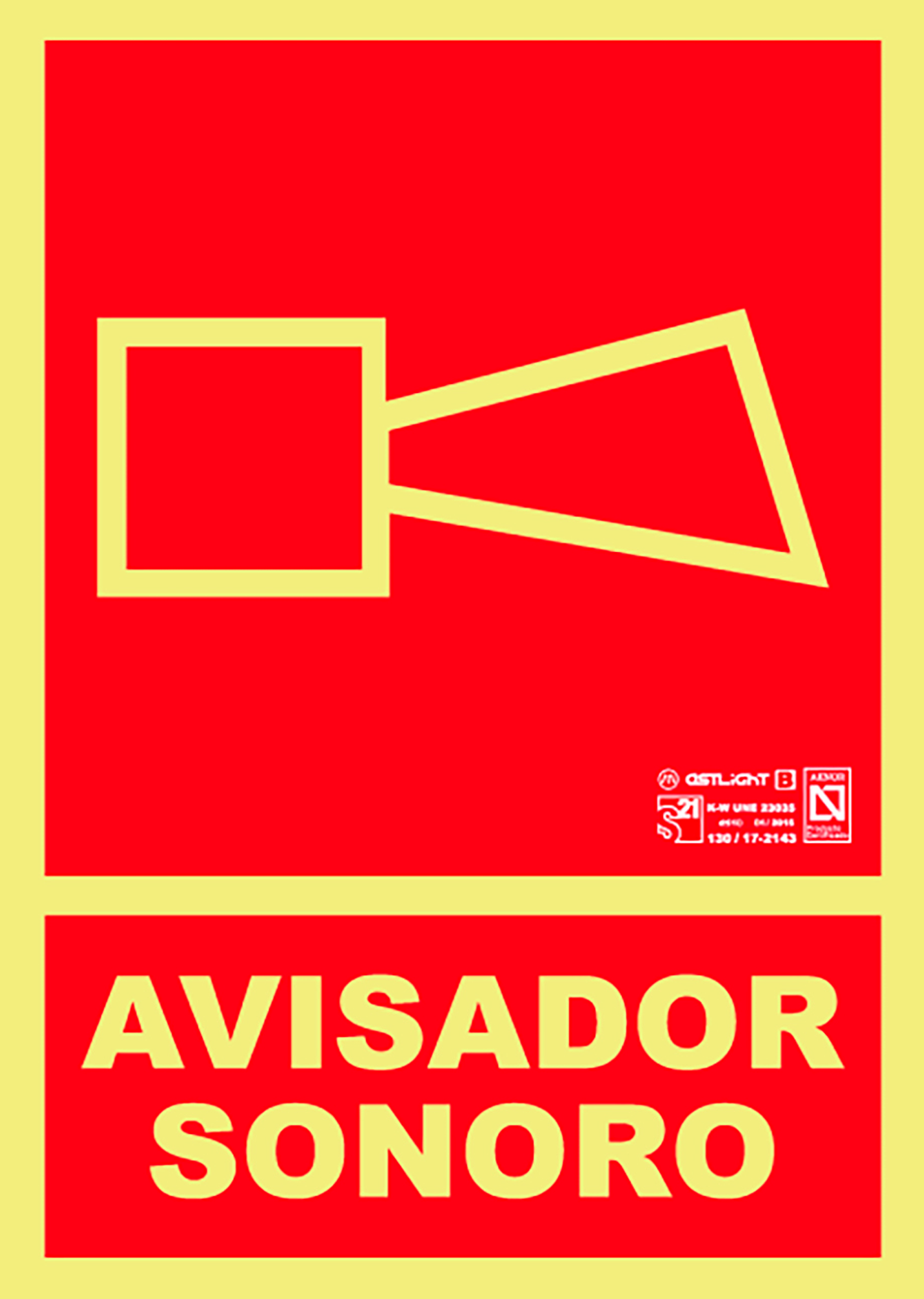 Cartel Pvc Avisador Sonoro 29X21Cm | Leroy Merlin
