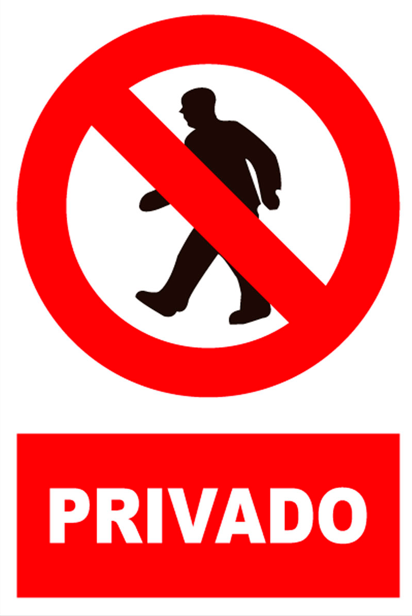 Cartel privado 23x34 cm | Leroy Merlin