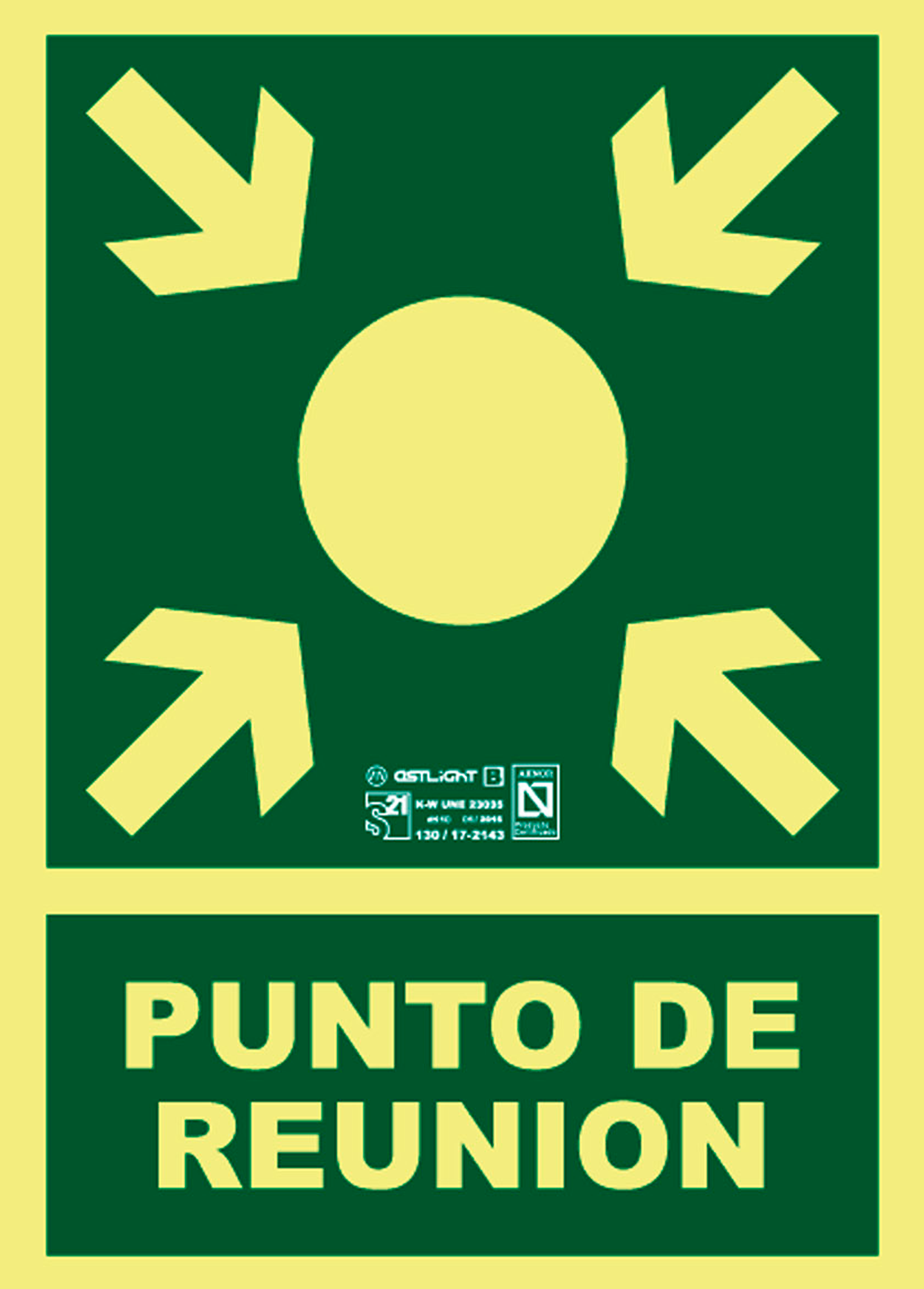 Cartel punto de reunión 21x29,7 cm | Leroy Merlin