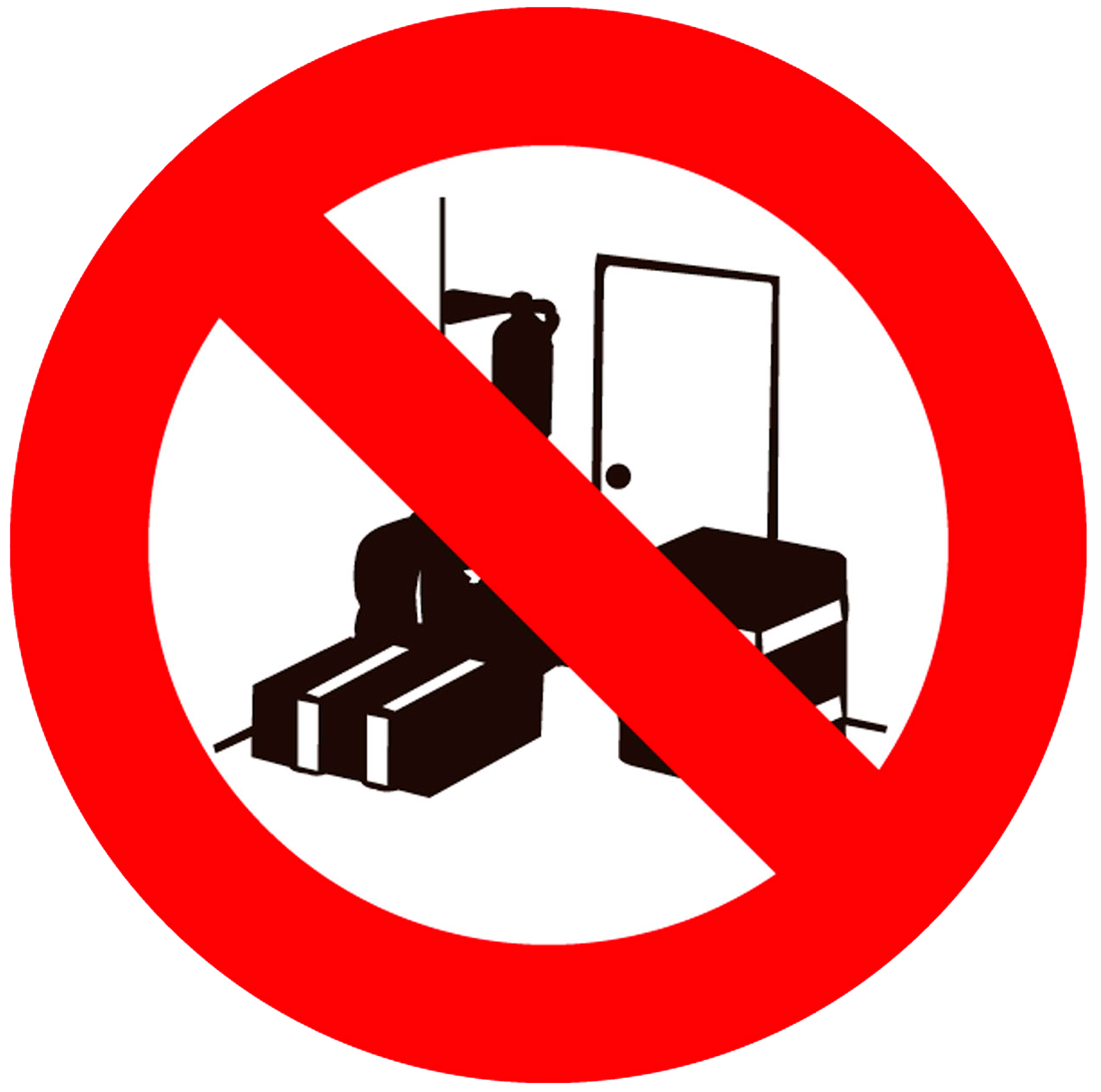 Cartel prohibido depositar material 23x23 cm | Leroy Merlin