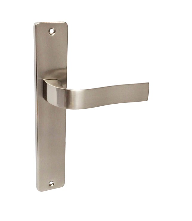 Manilla de placa para puerta Futura de zamak color | Leroy Merlin