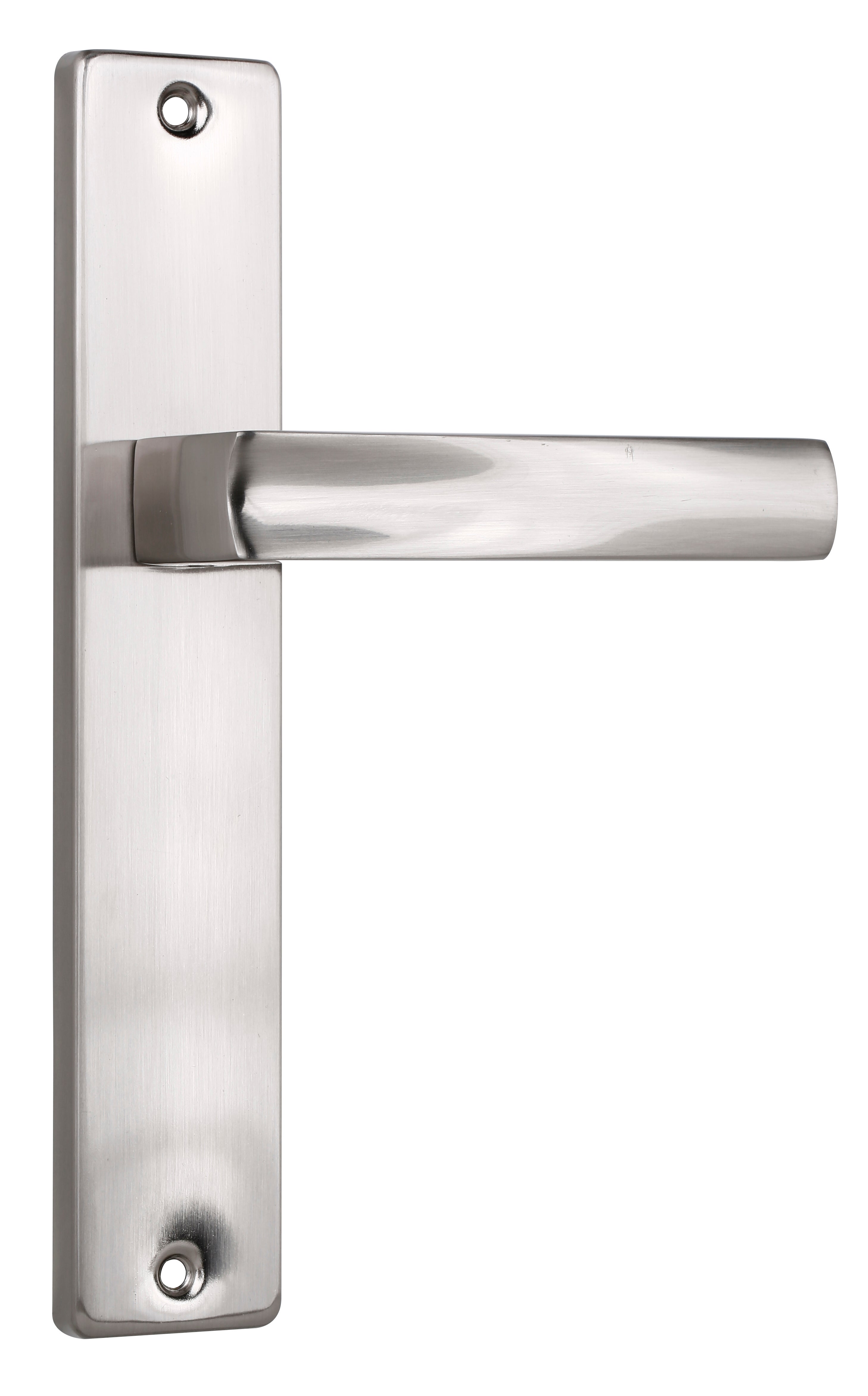 Manilla de placa para puerta Futura de zamak color | Leroy Merlin