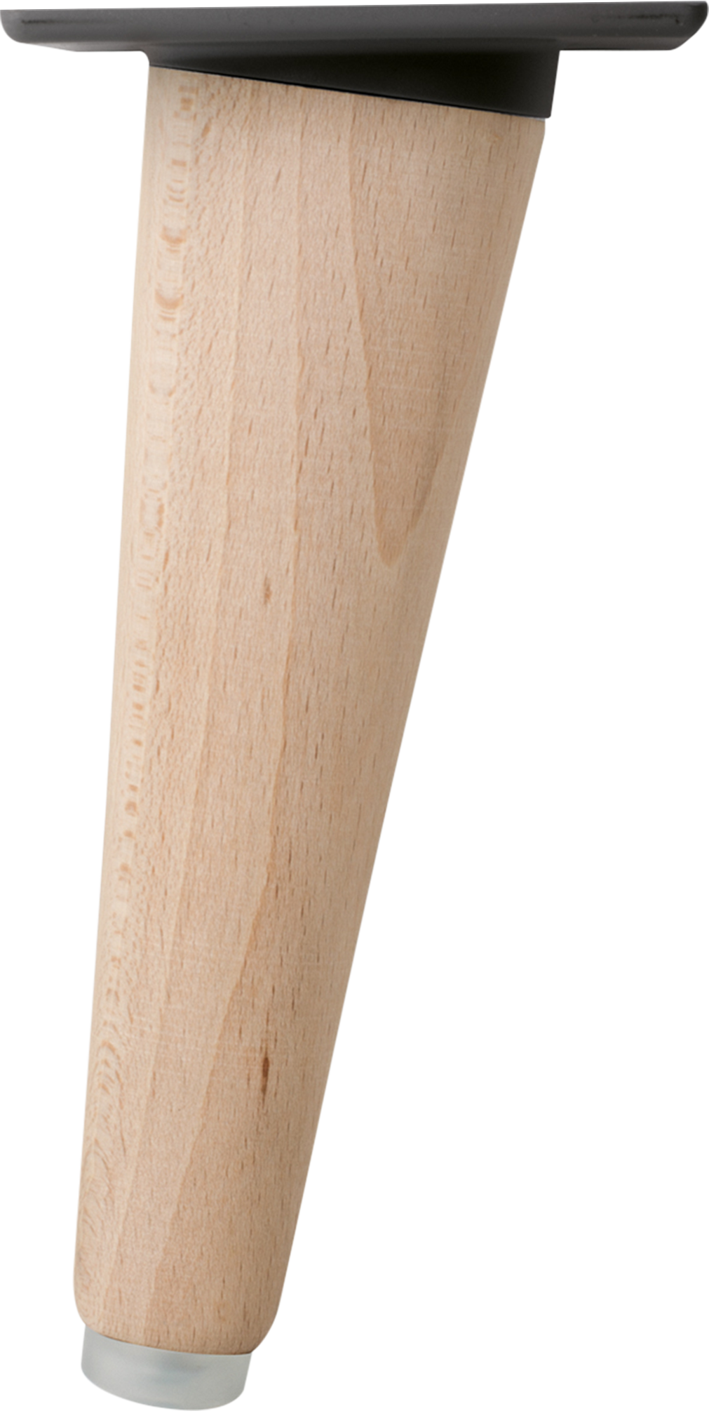 Pata para mueble inclinada de madera color haya barnizada altura 15 cm ...