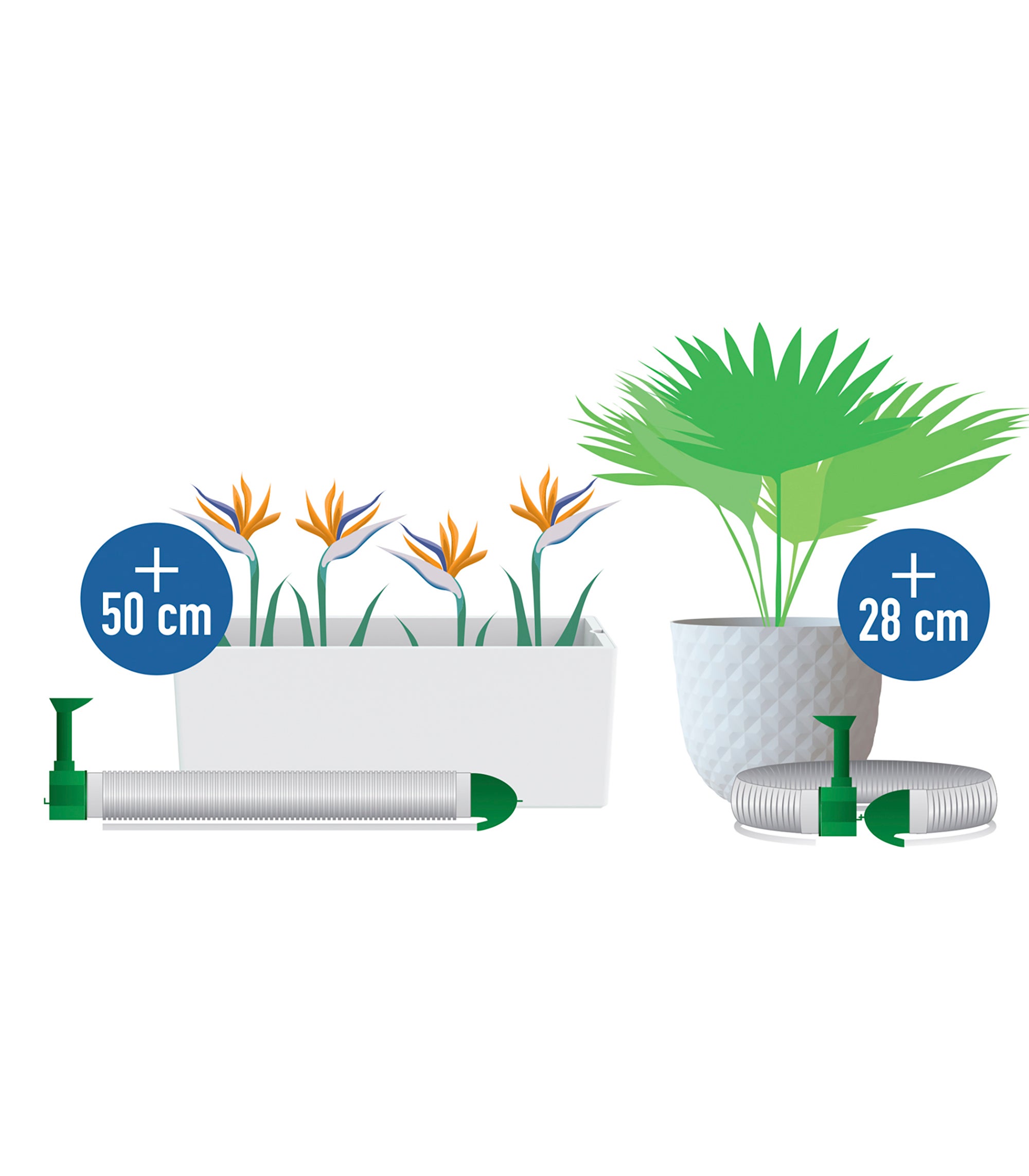 Sistema auto-riego HYDRUM translúcido 66 cm | Leroy Merlin