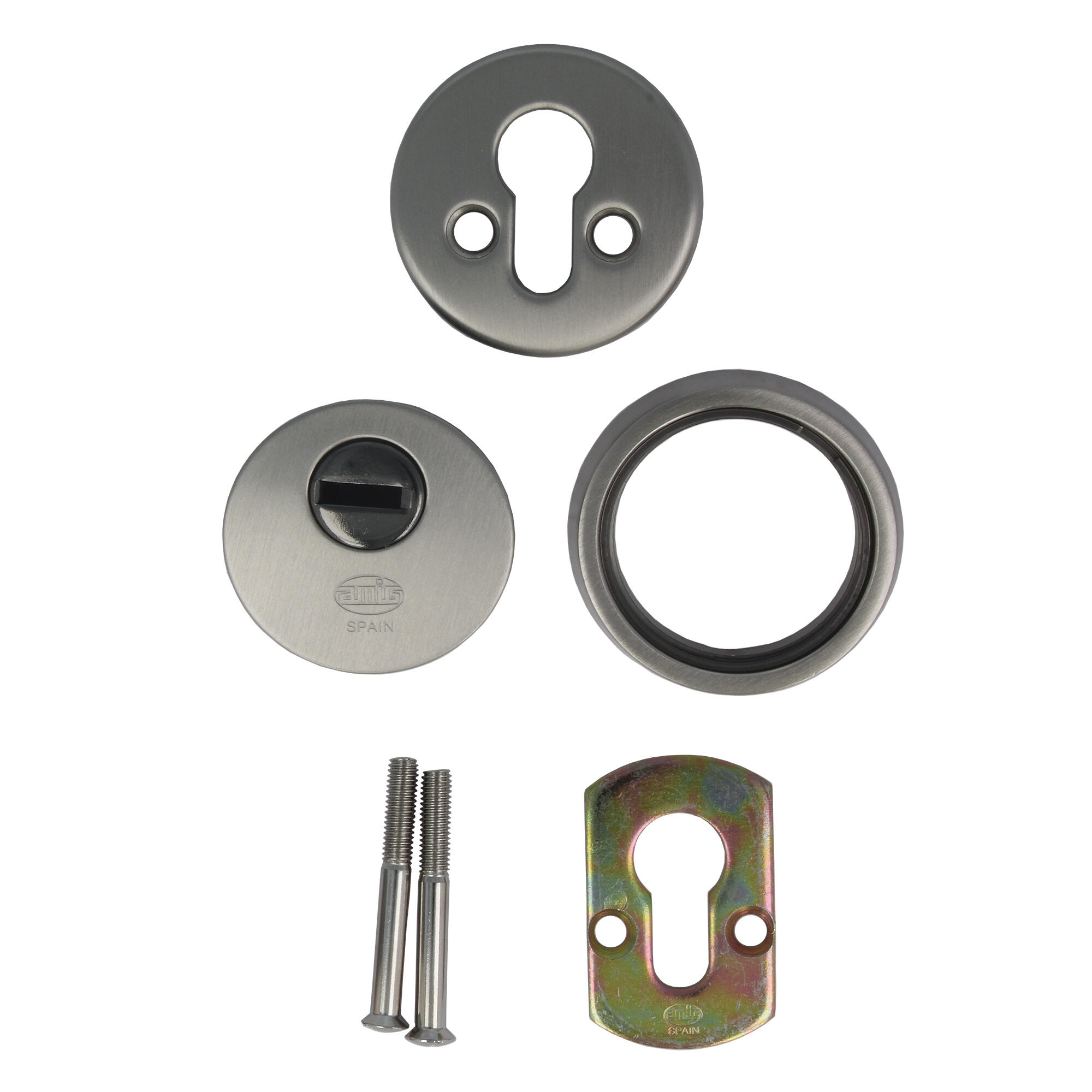 Escudo de seguridad cromo mate | Leroy Merlin