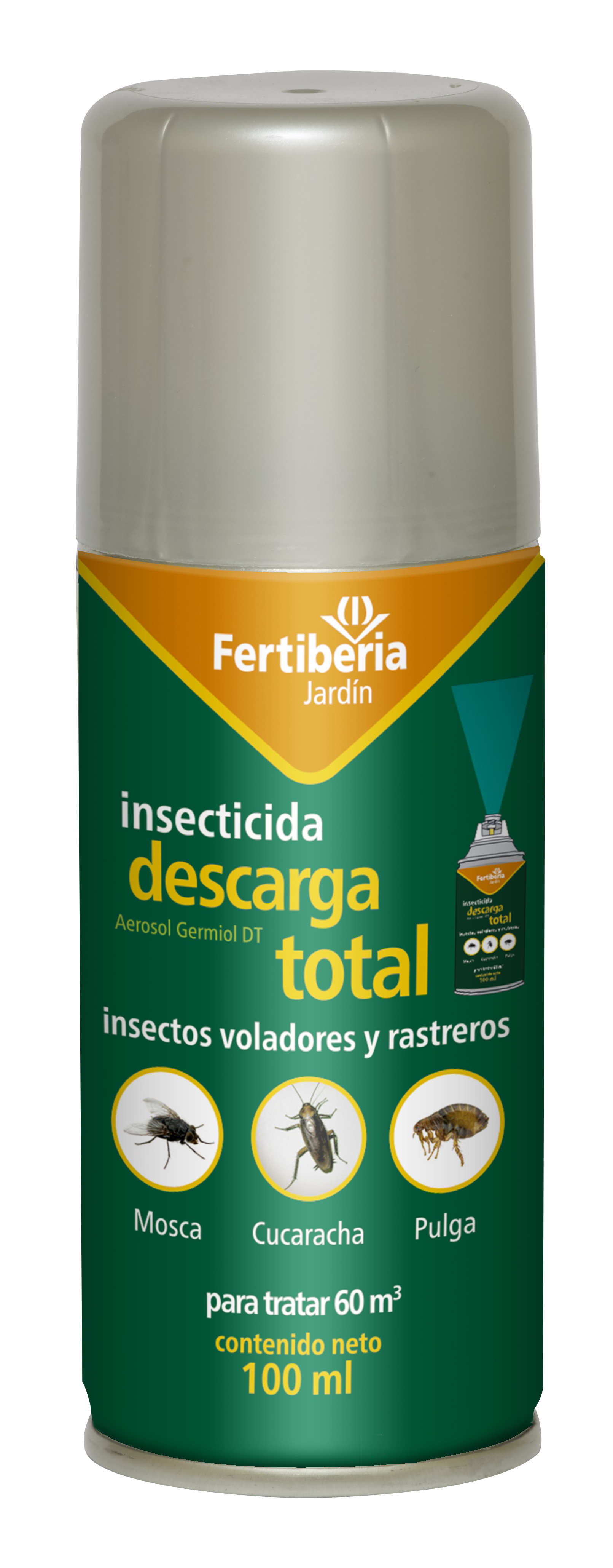 Insecticida descarga total FERTIBERIA 100 ml contra voladores y ...