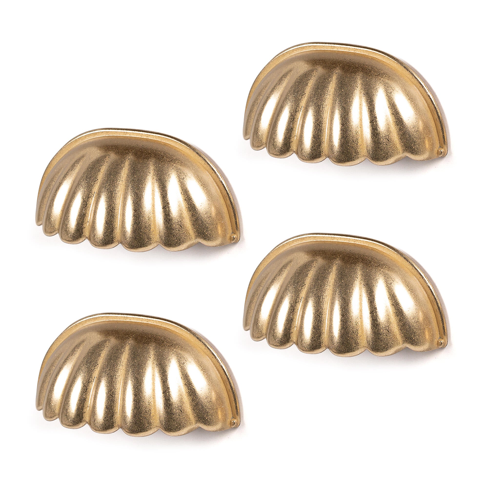 Tirador mueble NESU amarillo / dorado distancia entre eje 64 mm | Leroy ...