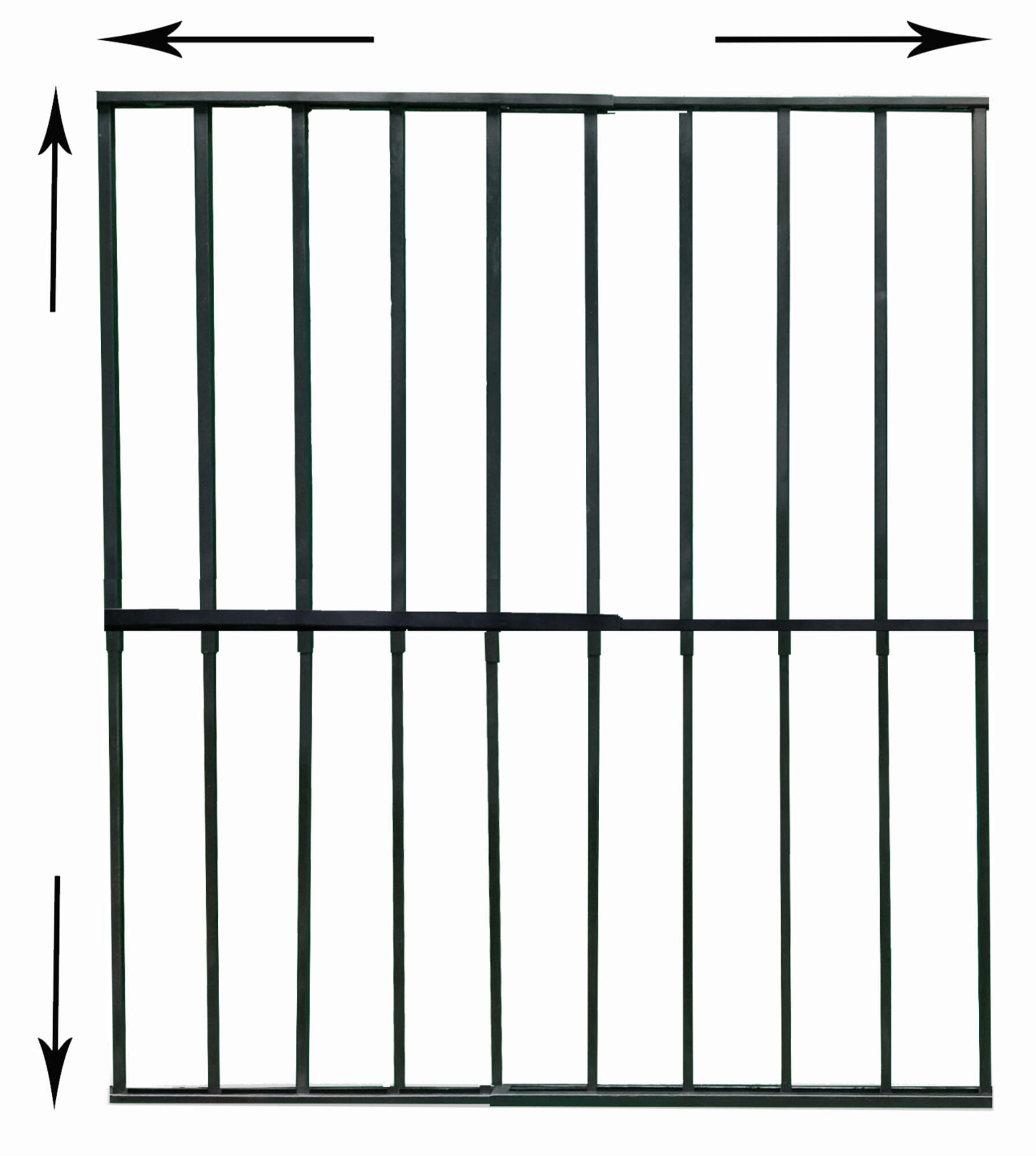 Reja negra anti-robo ajustable (ancho y alto) desde 95X95CM a ...