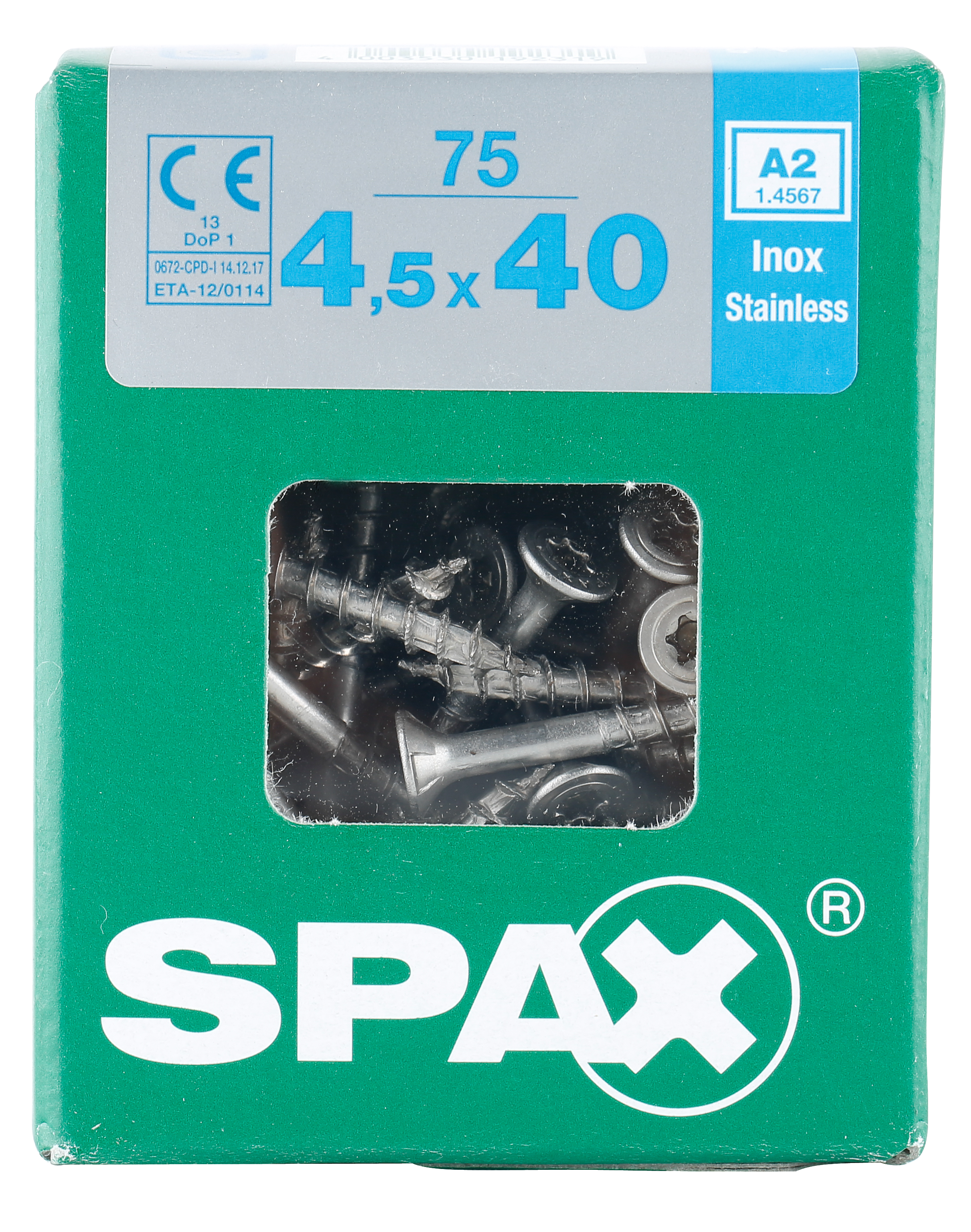 75 Tirefond TORX INOX 4.5X40 L SPAX | Leroy Merlin