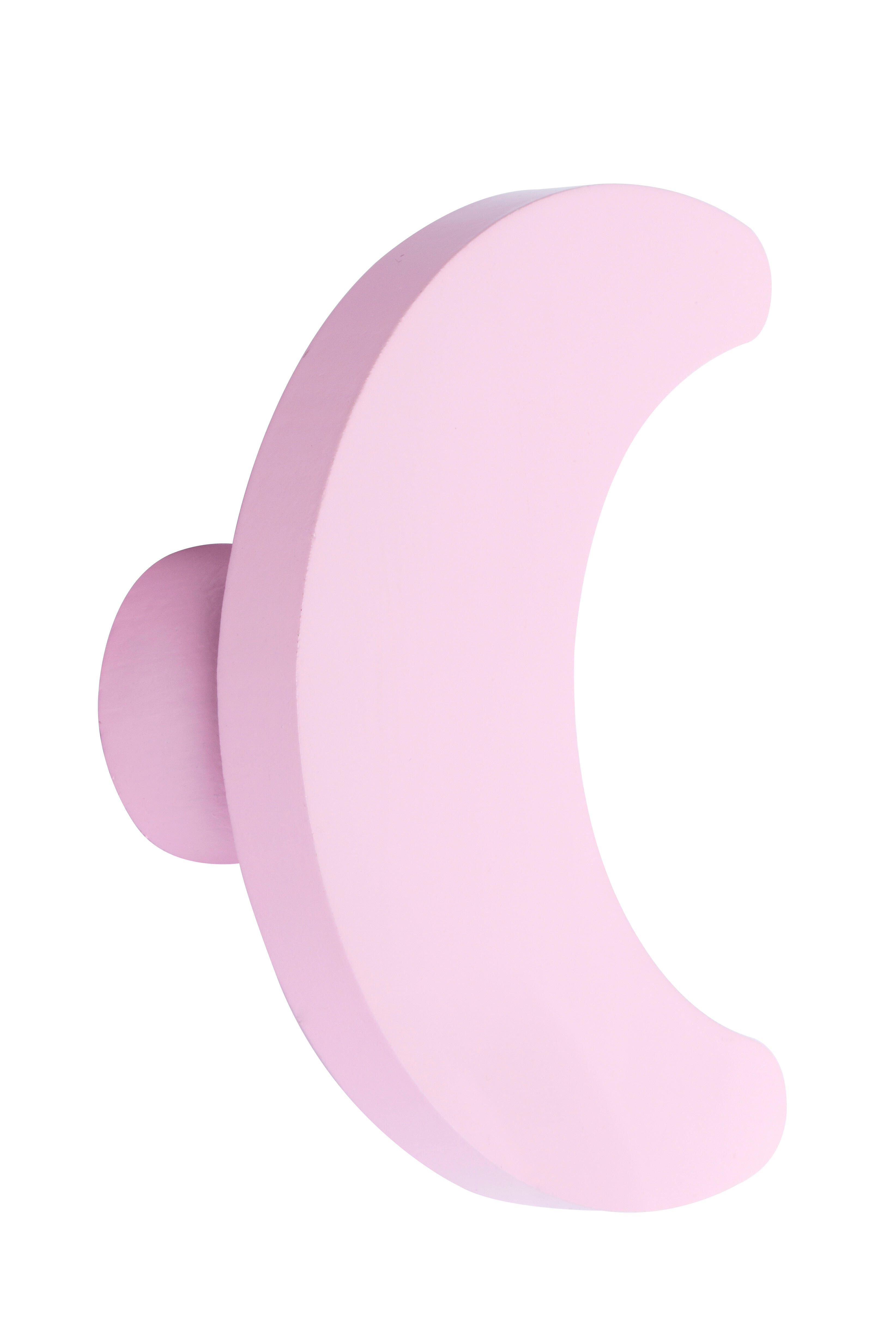 Pomo de mueble NESU forma de luna color rosa | Leroy Merlin