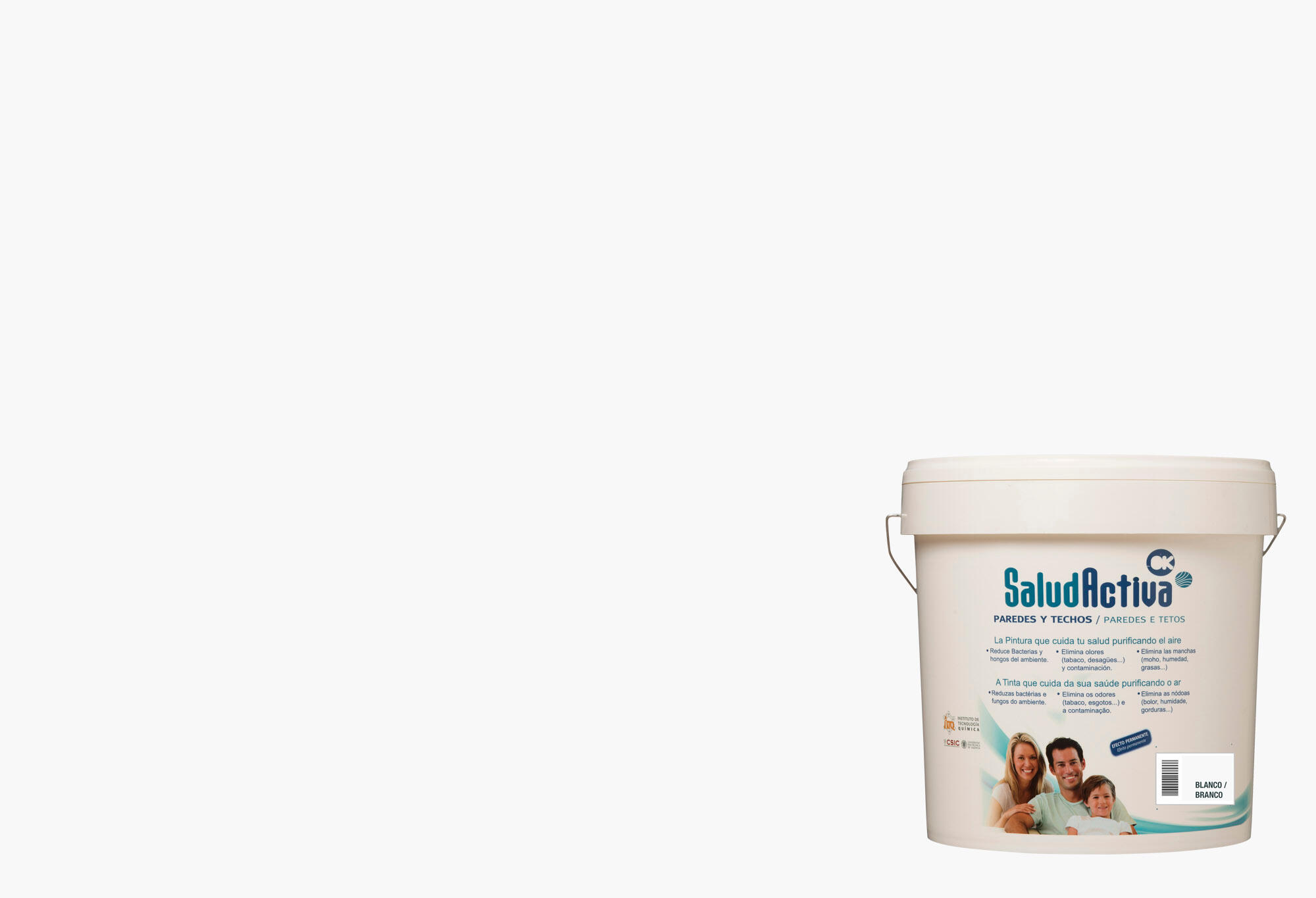 Pintura de interior Dtox CPP color blanco mate 15L para paredes y ...