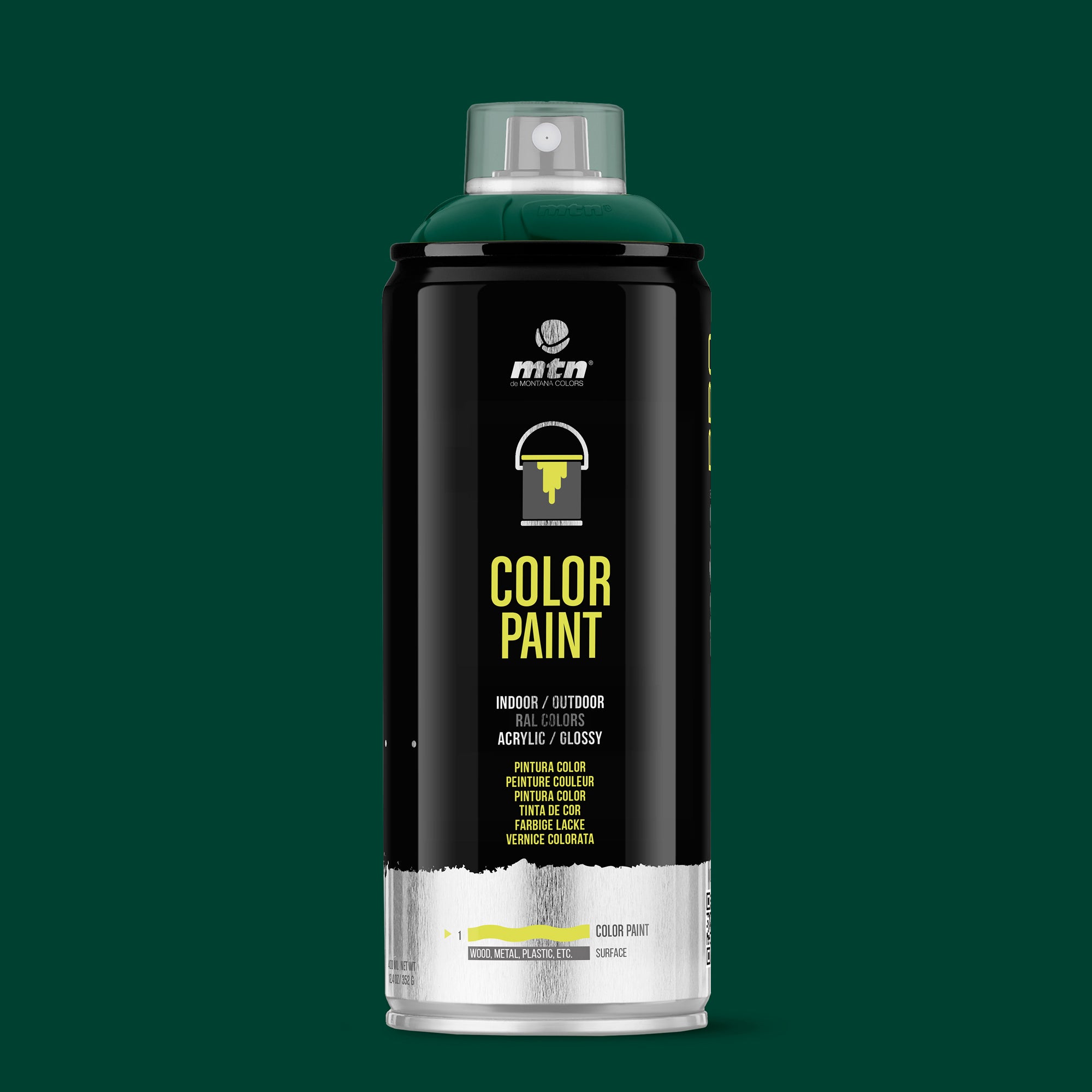 Spray pintura MONTANA PRO RAL-6005 Verde Musgo 400ml | Leroy Merlin