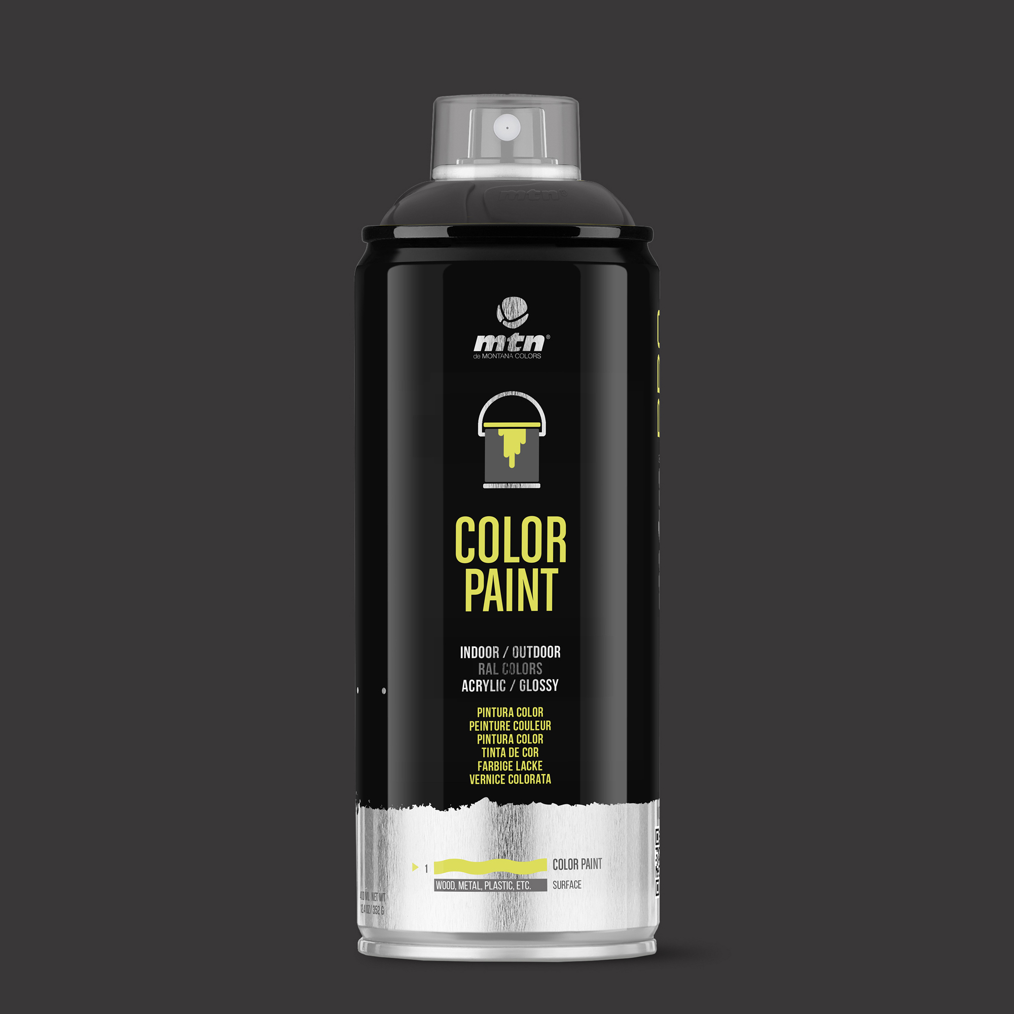 Spray pintura MONTANA PRO RAL-7016 Gris Antracita 400ml | Leroy Merlin