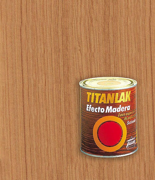Esmalte imitación madera disolvente satinado TITANLAK 750 ml Nogal ...