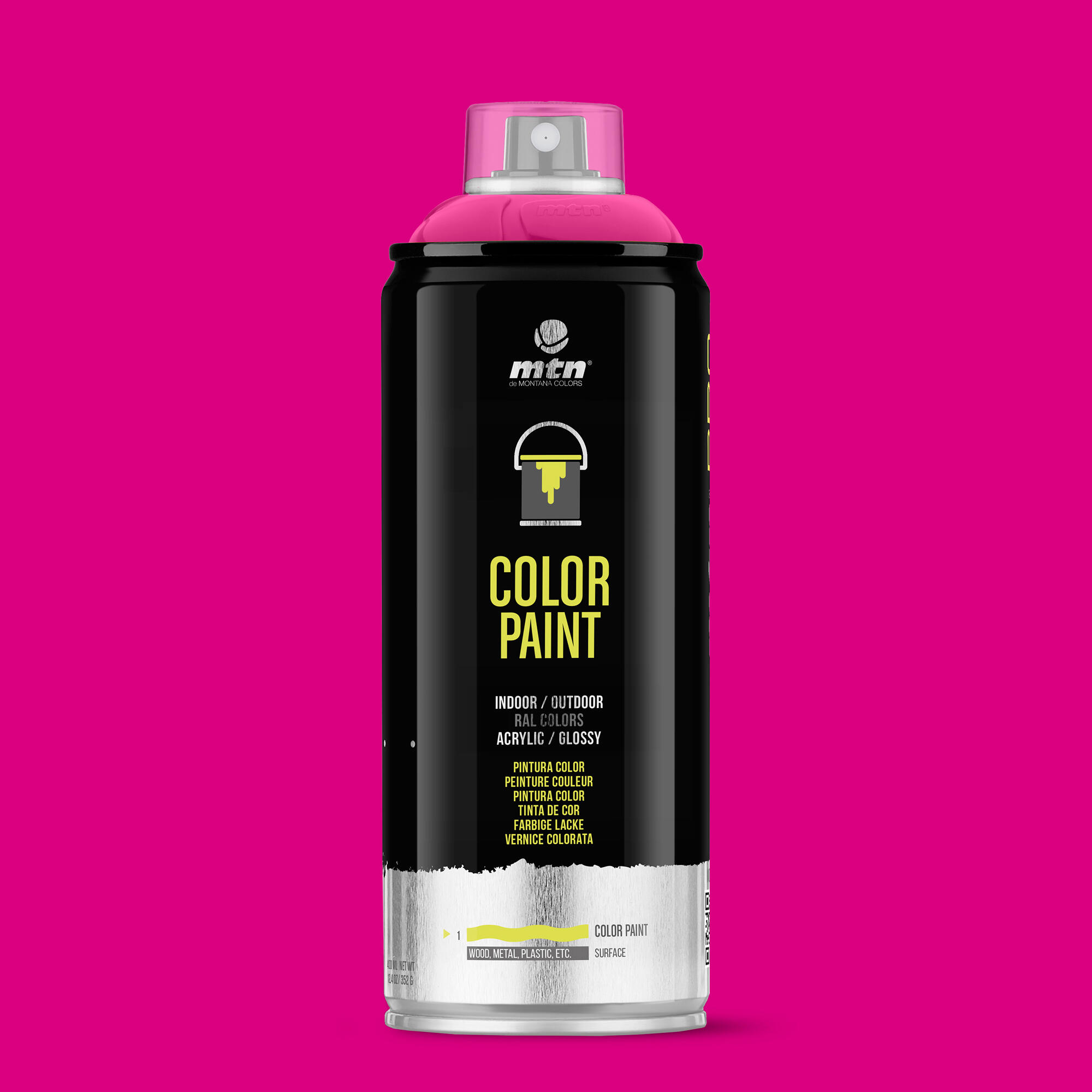 Spray pintura MONTANA PRO RAL-4010 Magenta Tele 400ml | Leroy Merlin