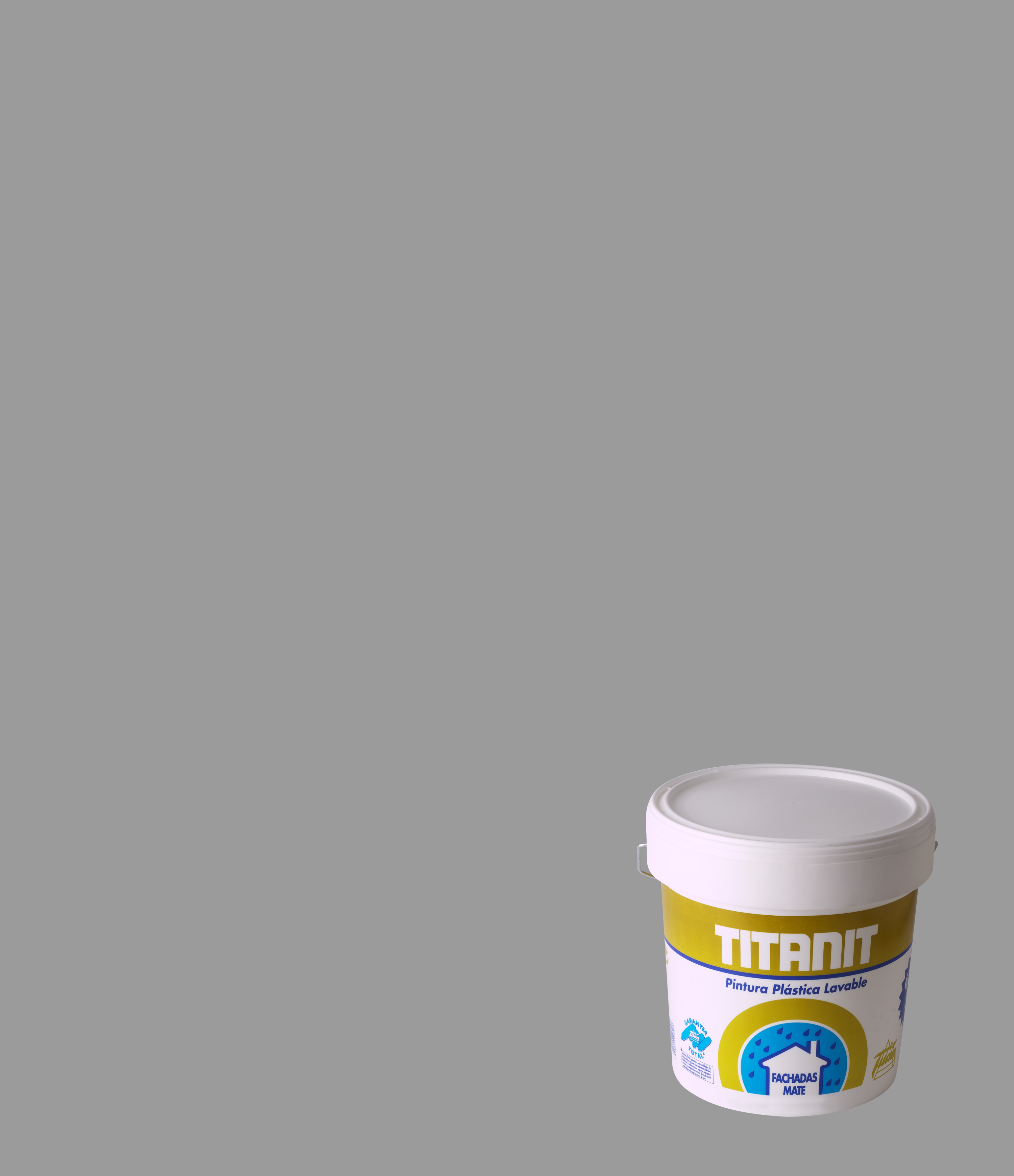 Pintura exterior color gris cemento para hormigón, cemento TITANIT mate ...