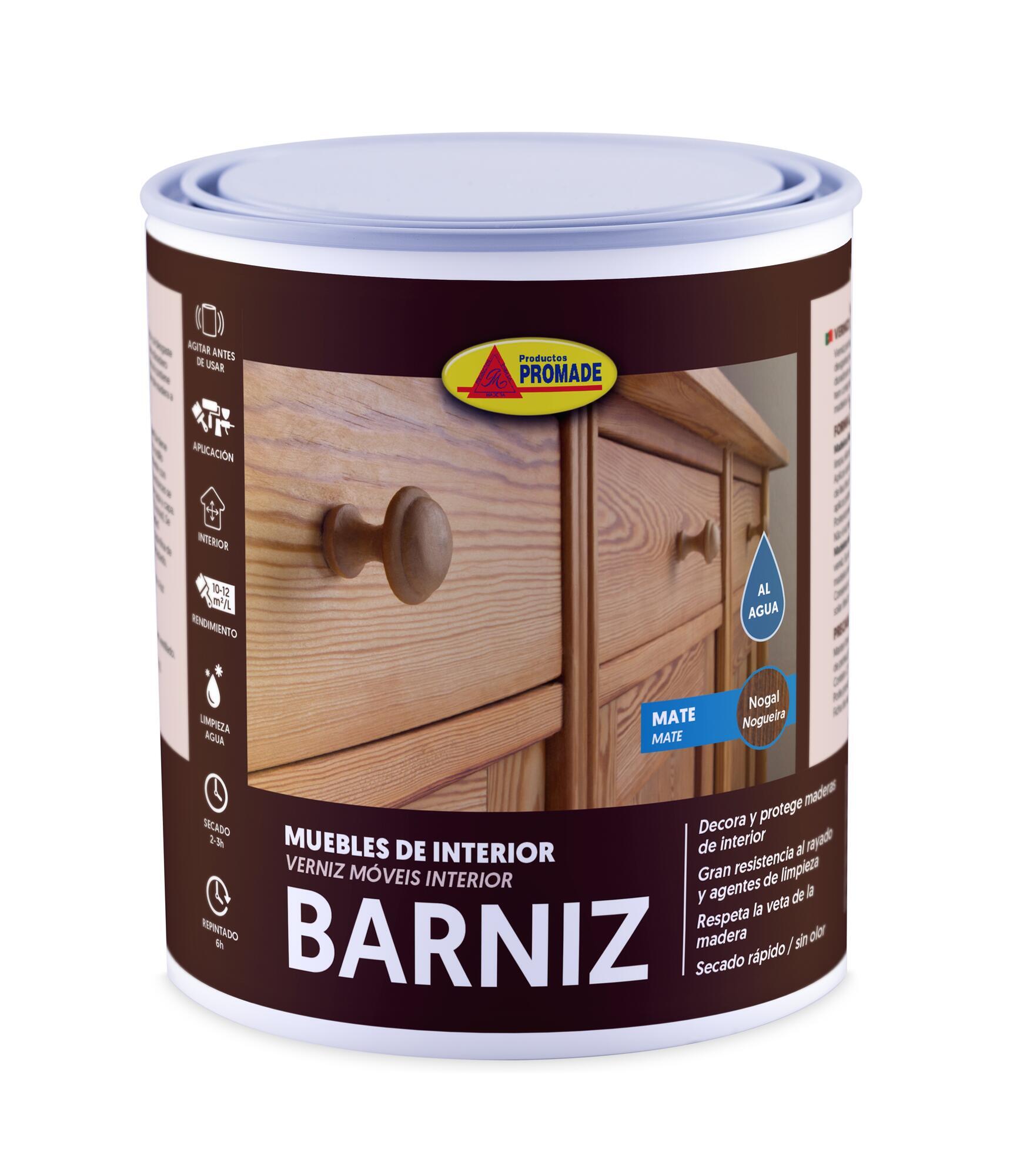 Barniz de madera interior mate PROMADE 750ml nogal | Leroy Merlin