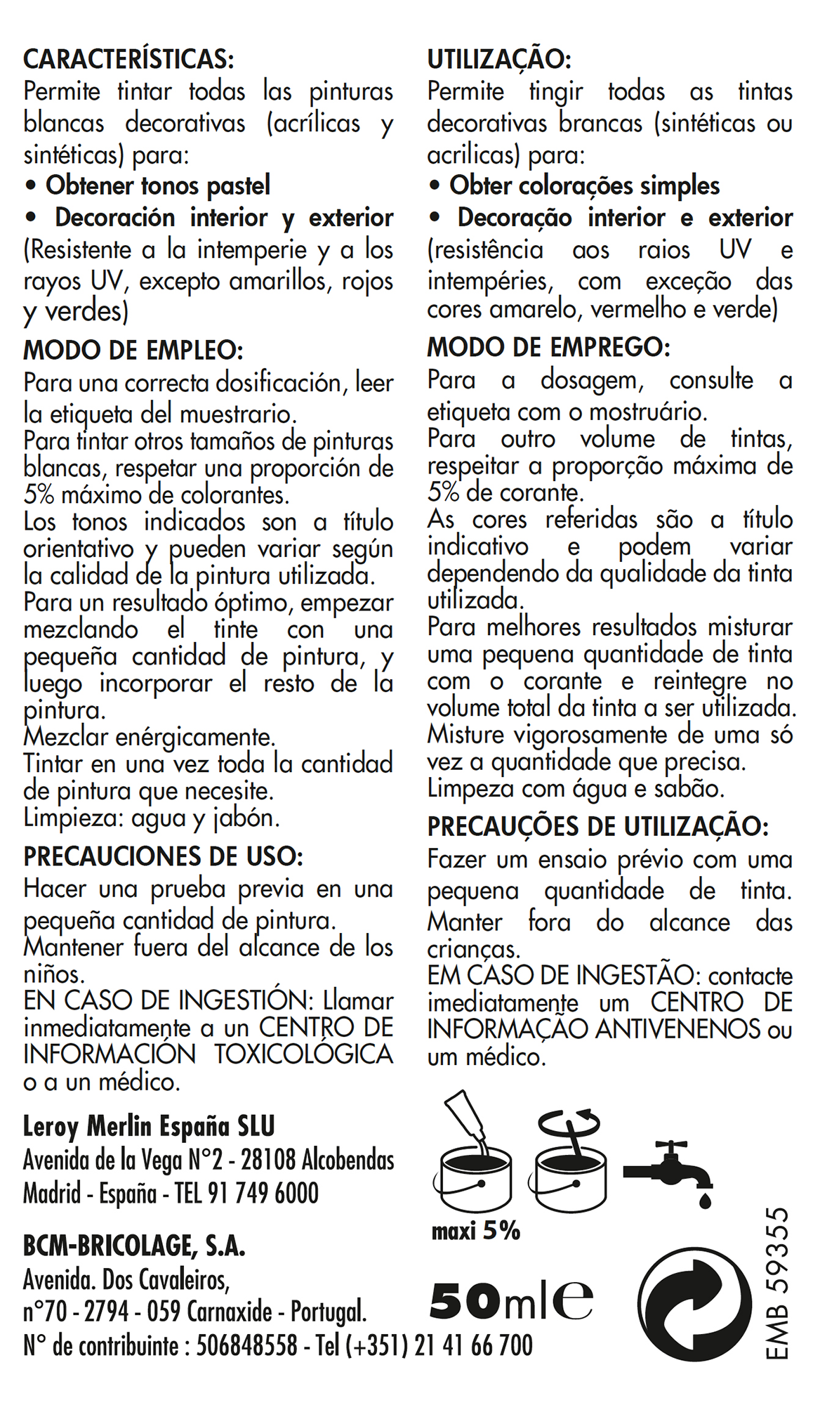 Colorante líquido LUXENS color siena natural 50 ml | Leroy Merlin