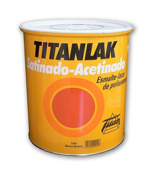 Esmalte de interior TITANLAK TITAN color blanco satinado 4L para ...