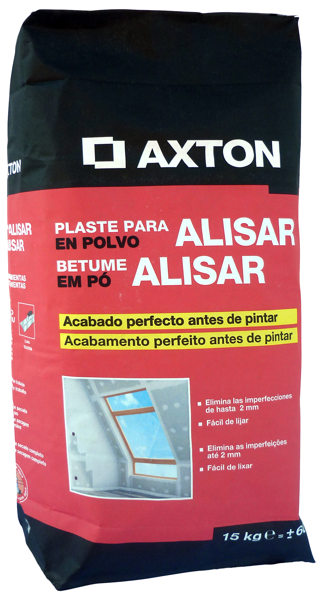 Plaste en polvo para alisar AXTON 15 kg | Leroy Merlin