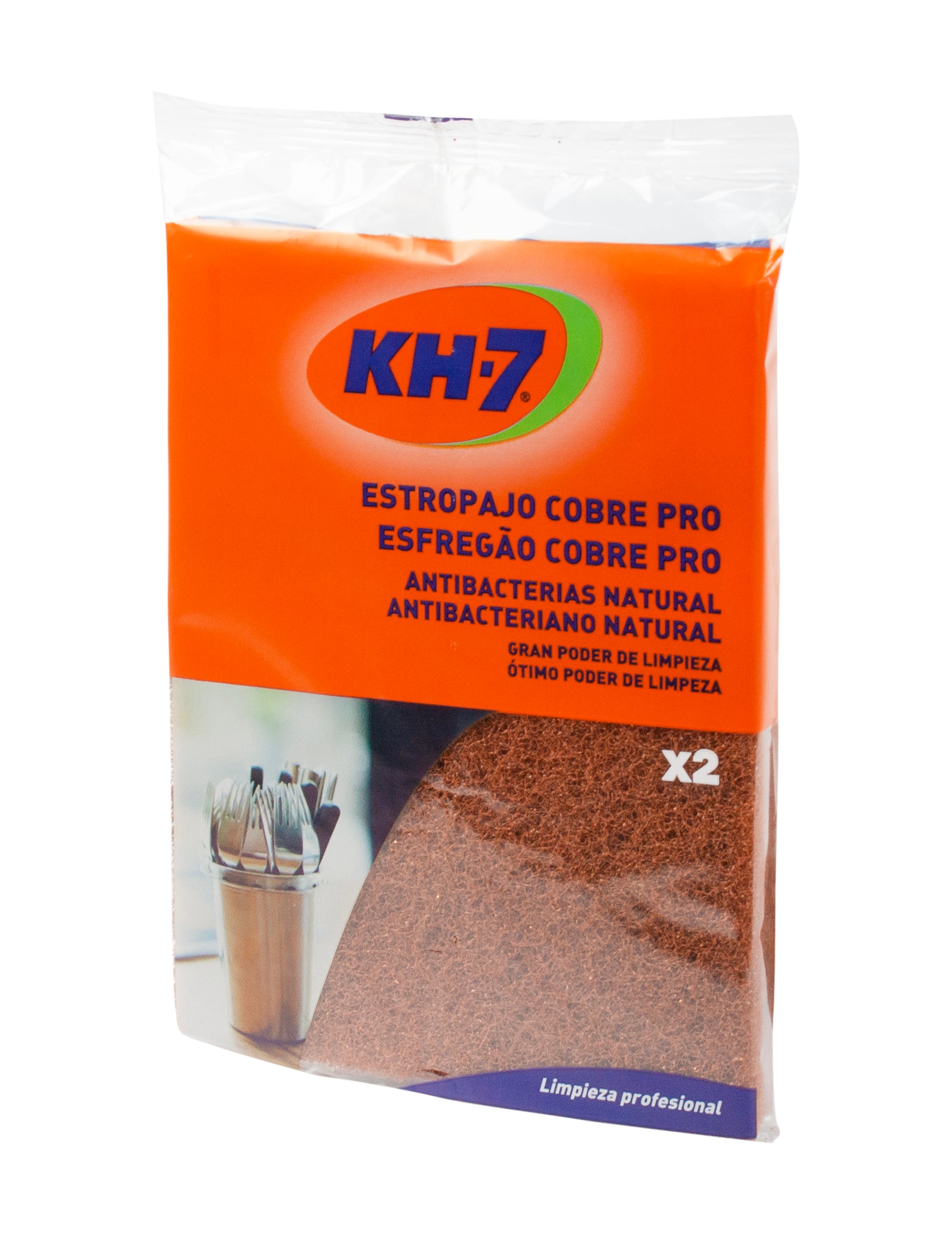 2 estropajos cobre antibacterias unicapa KH-7 | Leroy Merlin