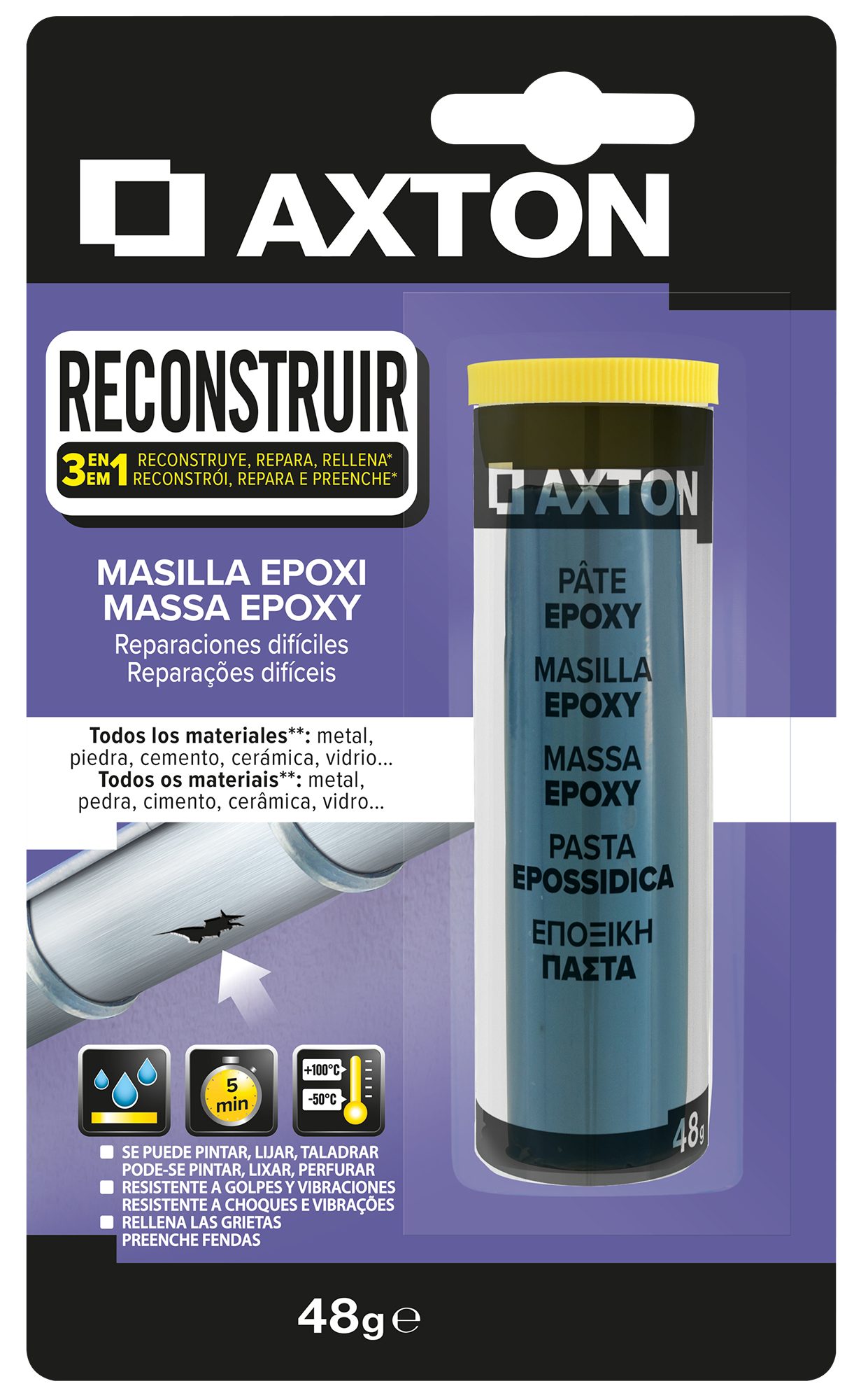 Barra epoxi Repara todo Axton | Leroy Merlin