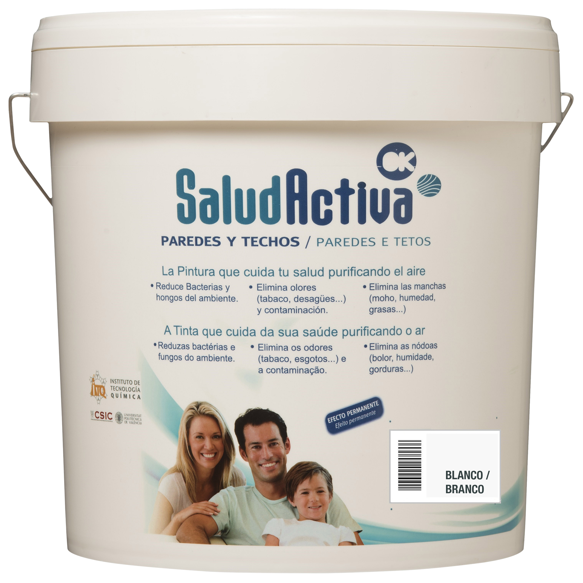 Pintura de interior Dtox CPP color blanco mate 15L para paredes y ...
