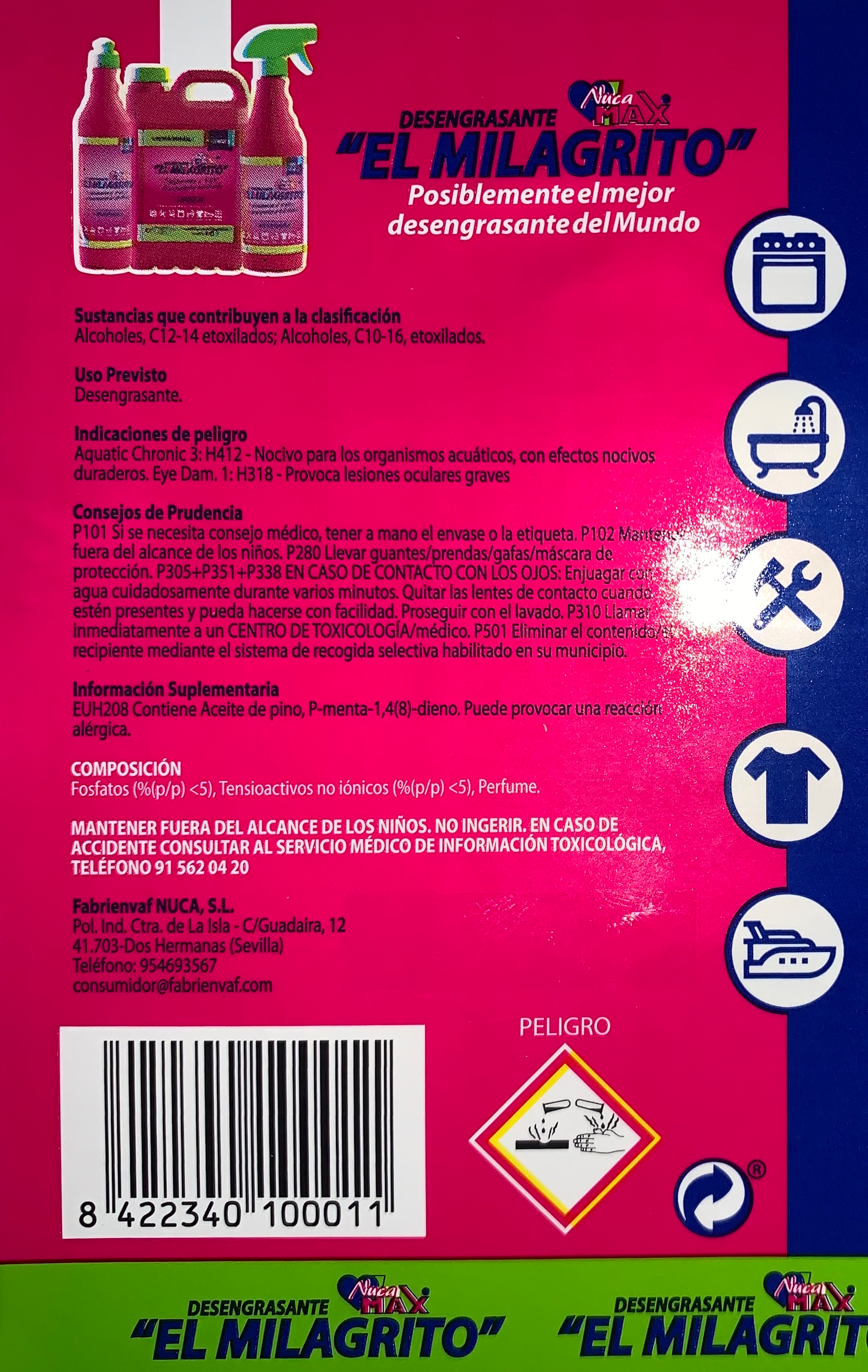 Desengrasante EL MILAGRITO 1 L | Leroy Merlin