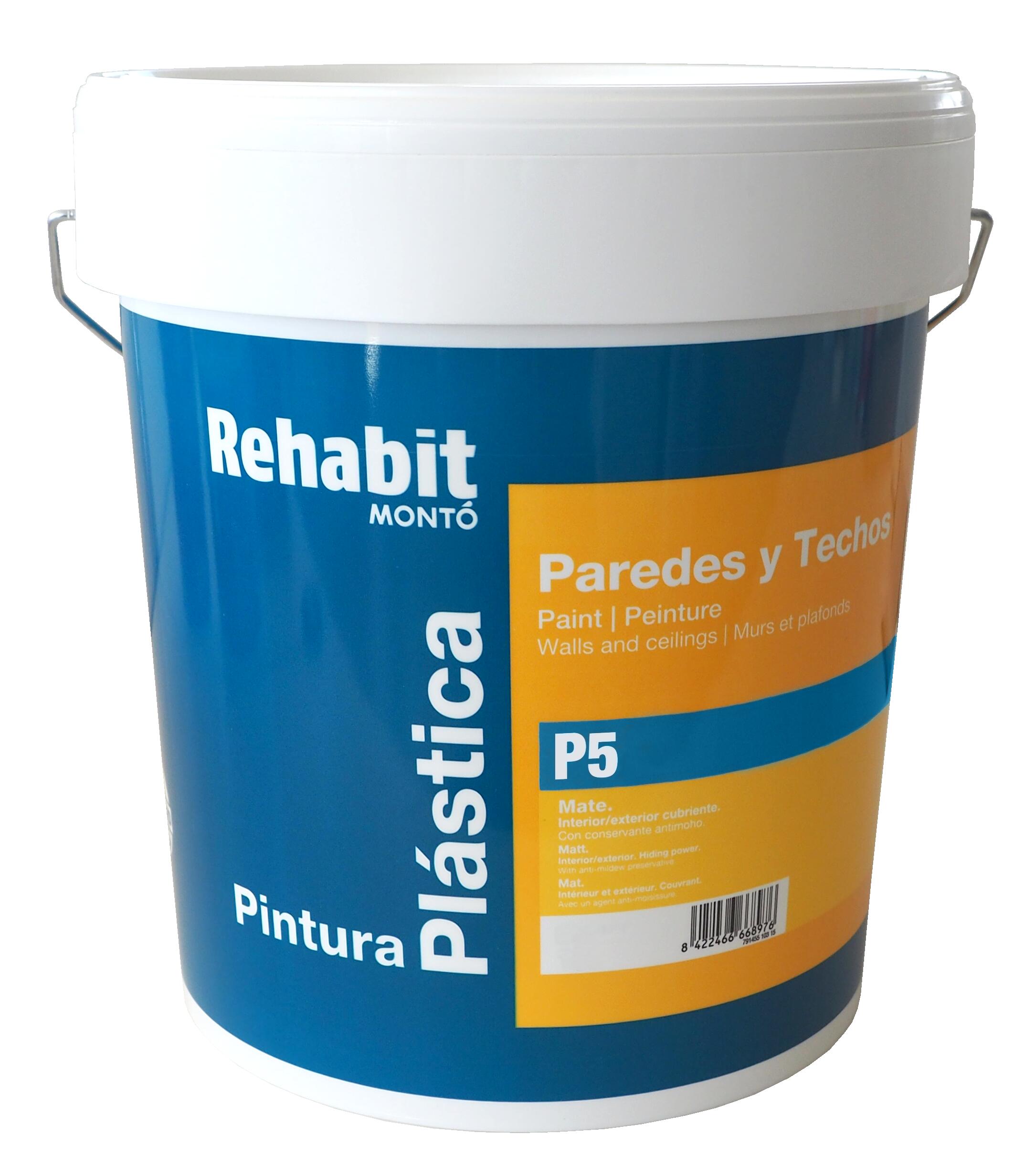 Pintura interior mate Rehabit P5 MONTÓ 15L blanco | Leroy Merlin