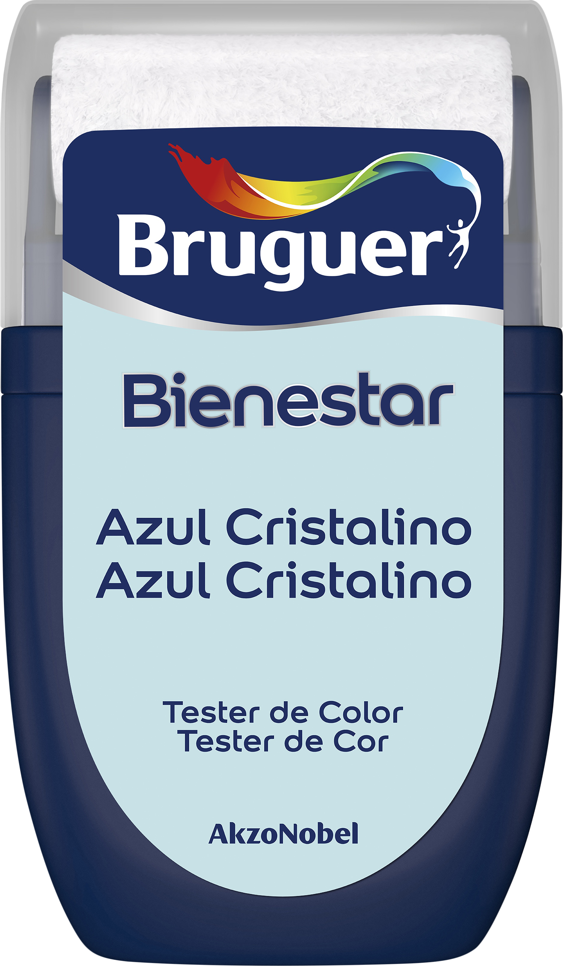 Tester de pintura Bienestar BRUGUER color azul mate 30ml para paredes y ...