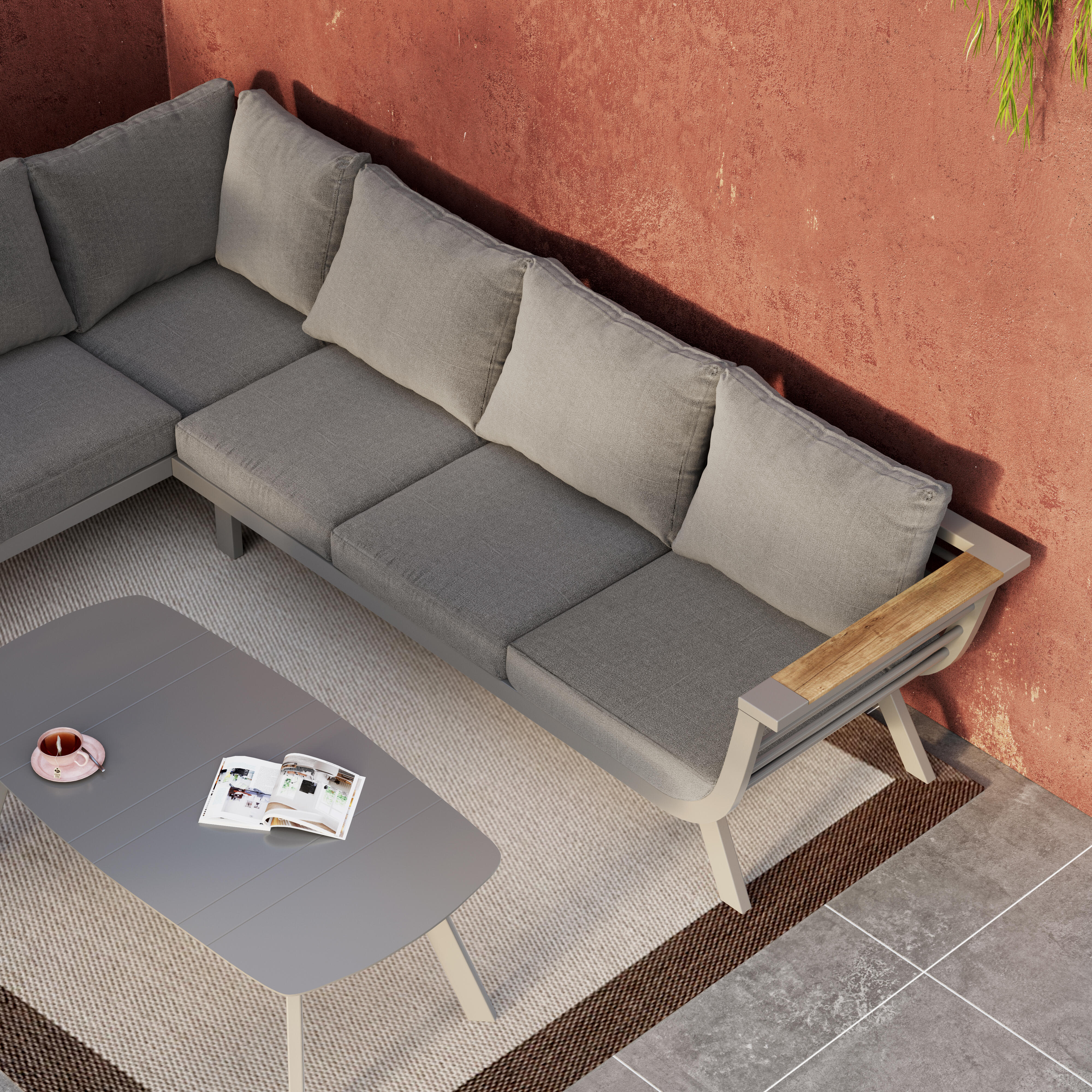 Set porche Neckar de aluminio para 6 personas | Leroy Merlin