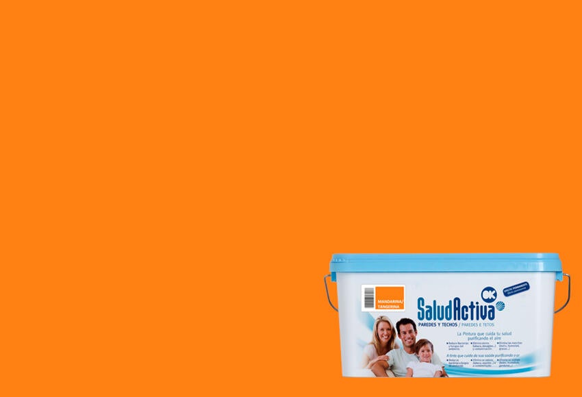 Pintura de interior Salud Activa CPP color mandarina mate 4L para ...
