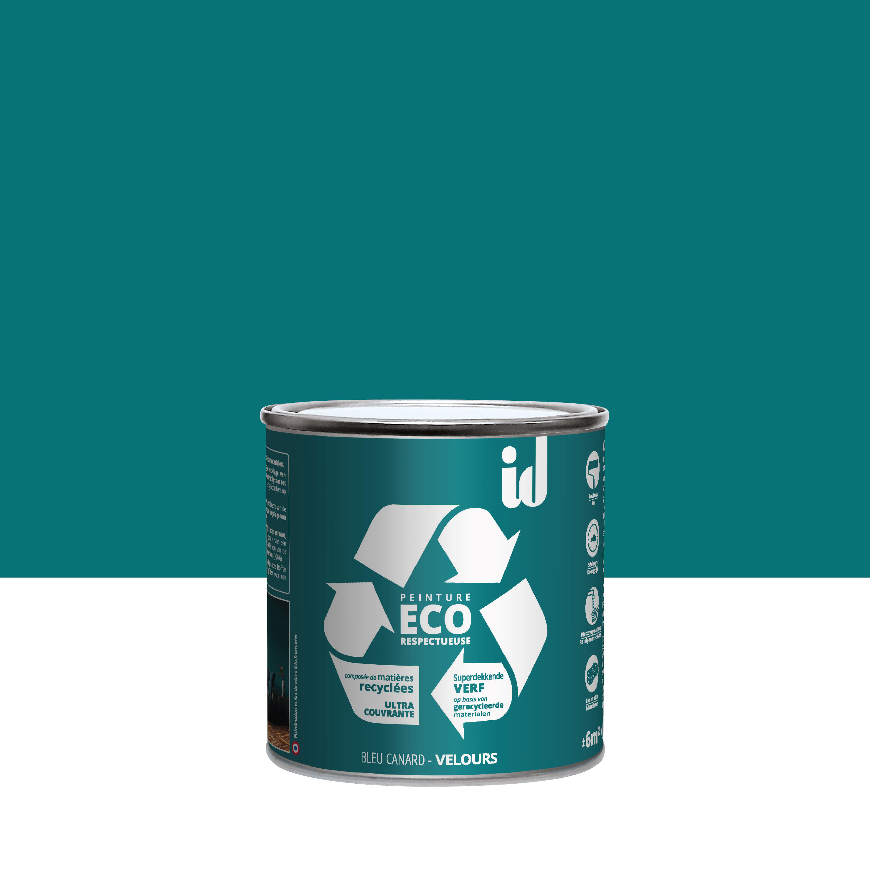 Pintura de interior Eco ID color azul fuerte terciopelo 500ml para ...