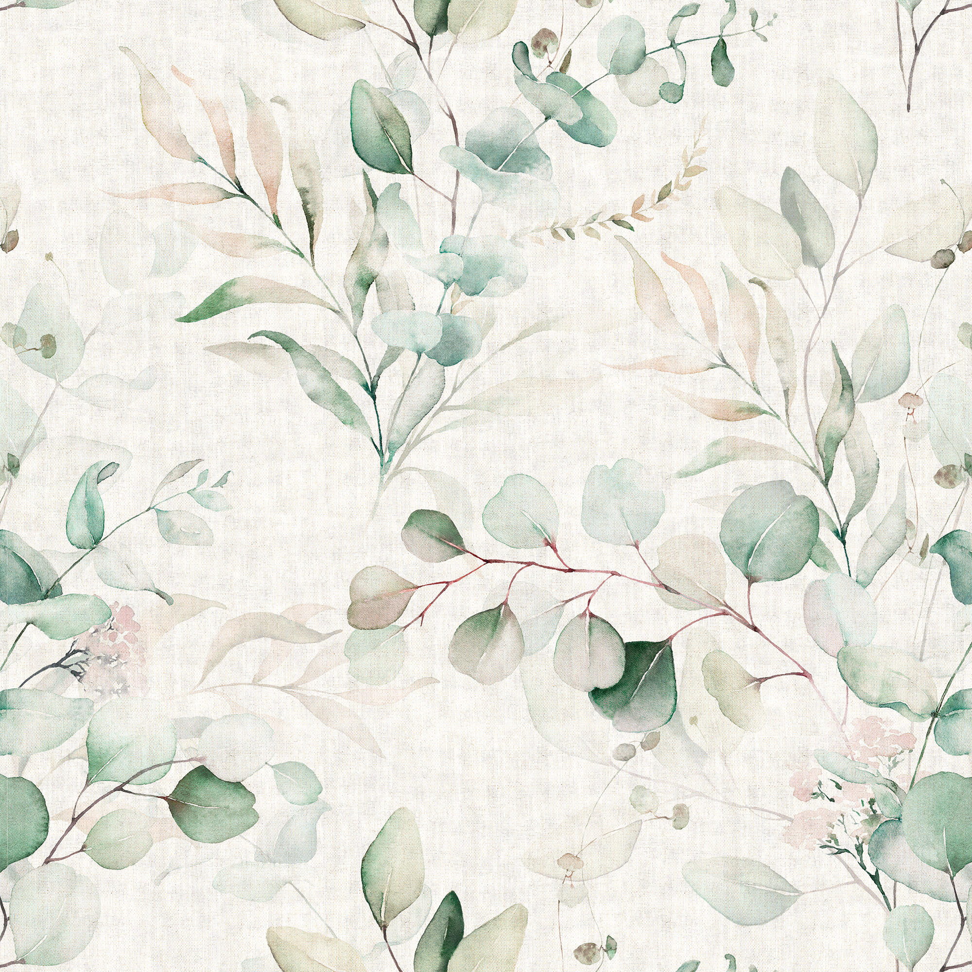 Papel pintado autoadhesivo no tejido naturaleza Livy verde | Leroy Merlin