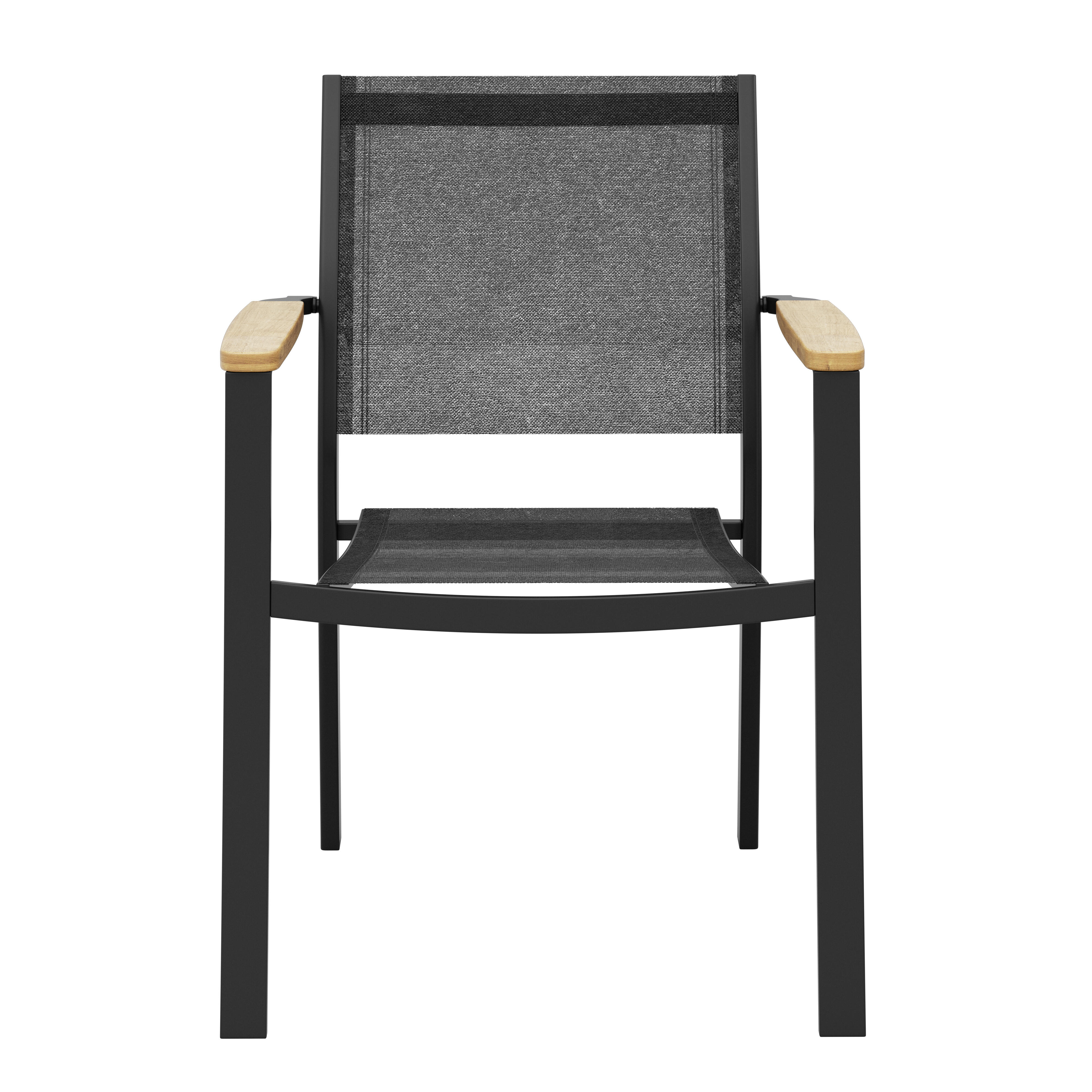 Silla de exterior de aluminio Pelen Carver negro | Leroy Merlin