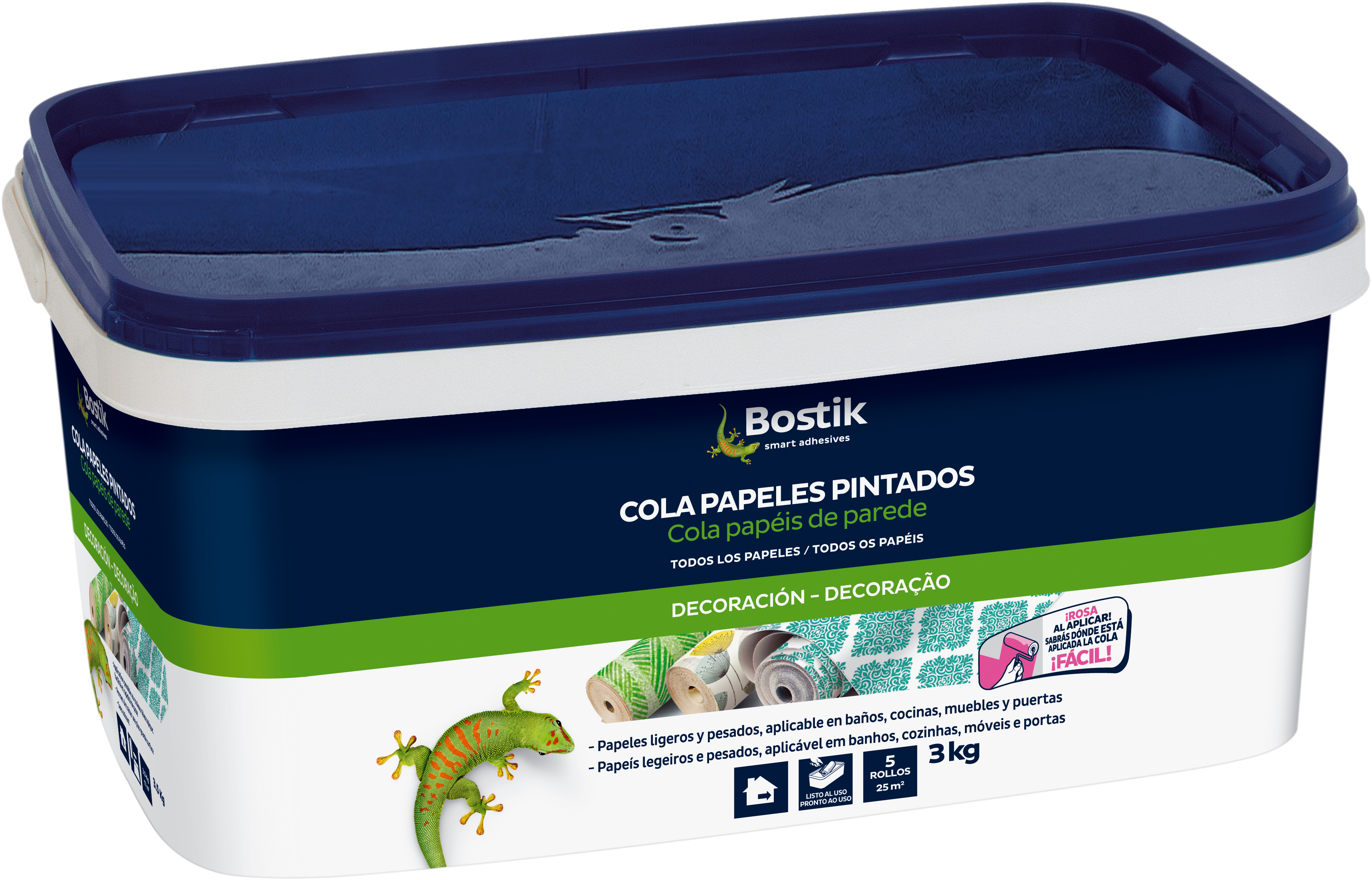 Cola papel pintado rosa 3 kg | Leroy Merlin